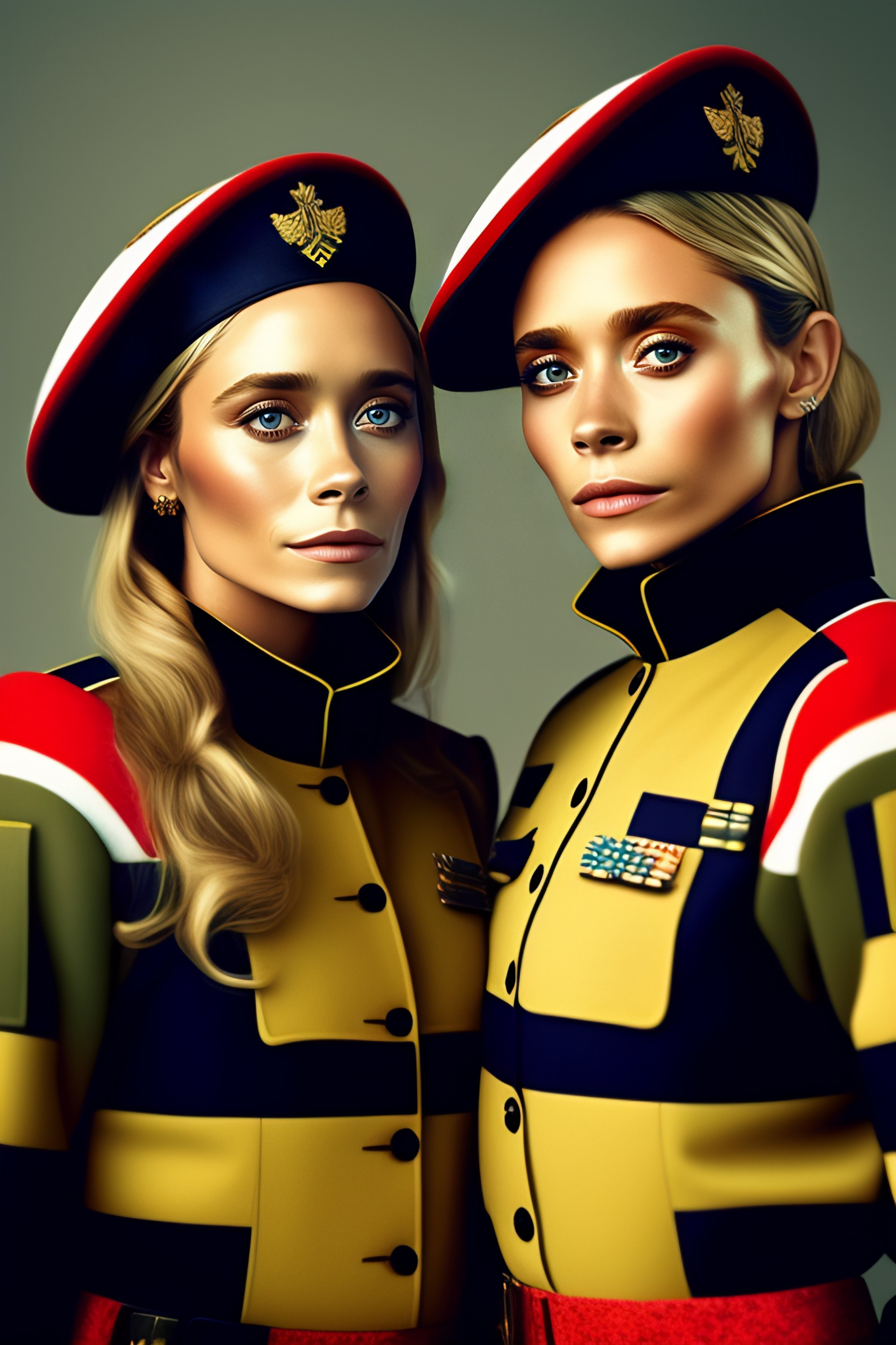 Lexica - Mary-Kate and Ashley Olsen in a german army costume and a ...