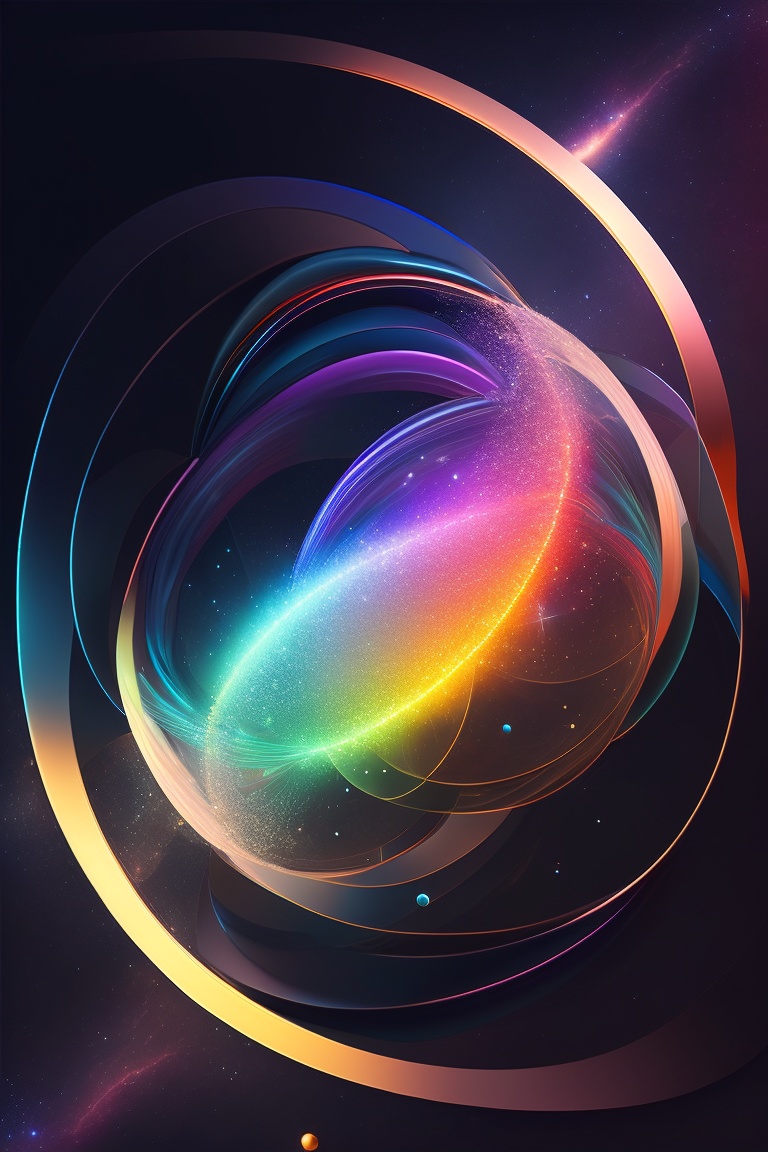 Lexica - Abstract representation of quantum particles entangled and ...