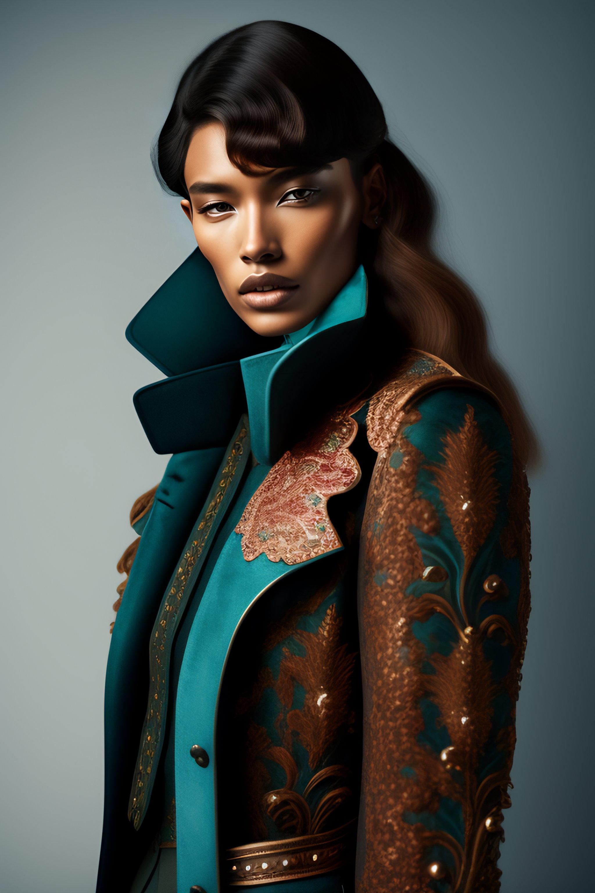 Lexica - An award-winning closeup photo of a female model wearing a ...