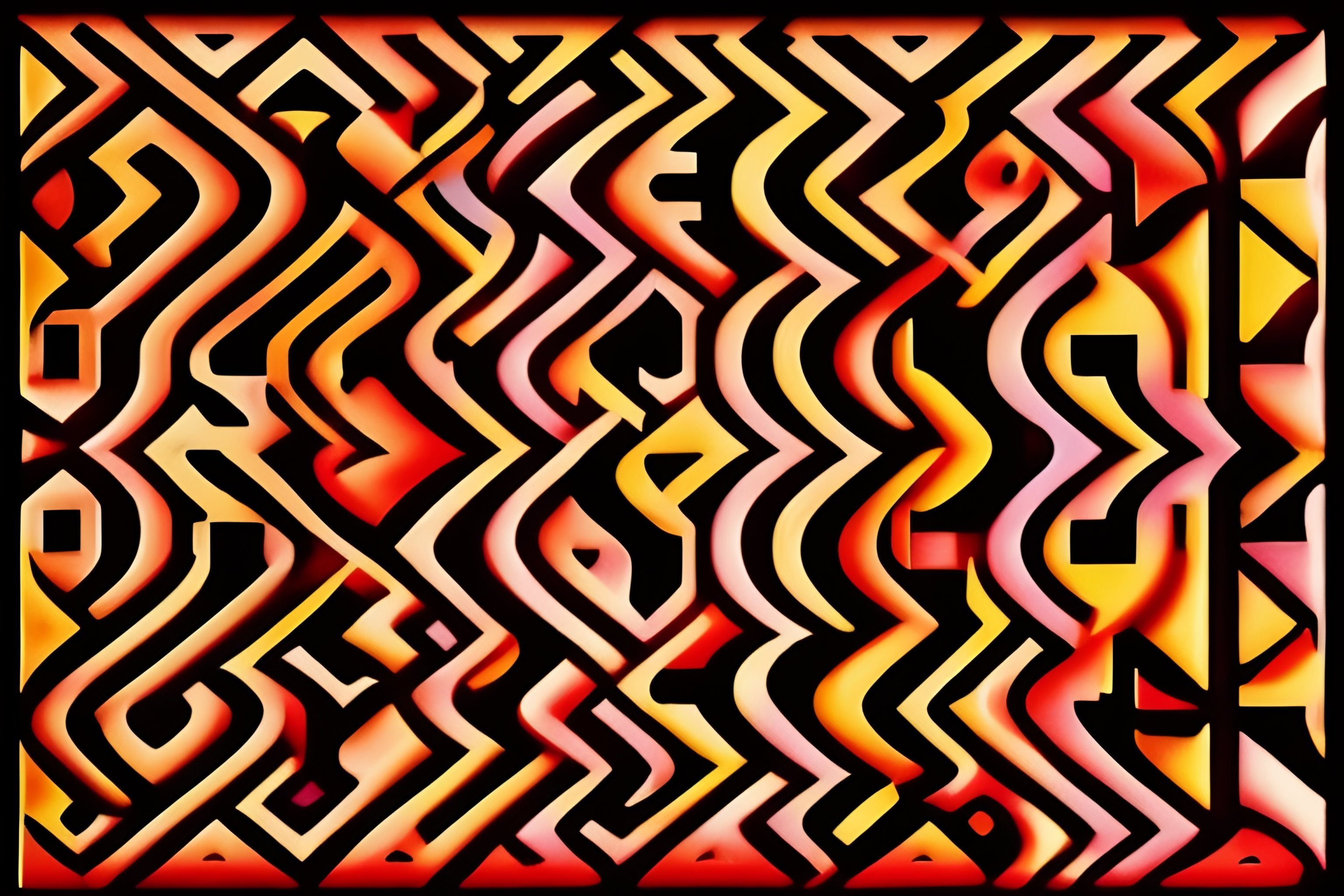Lexica - African tribal edging pattern