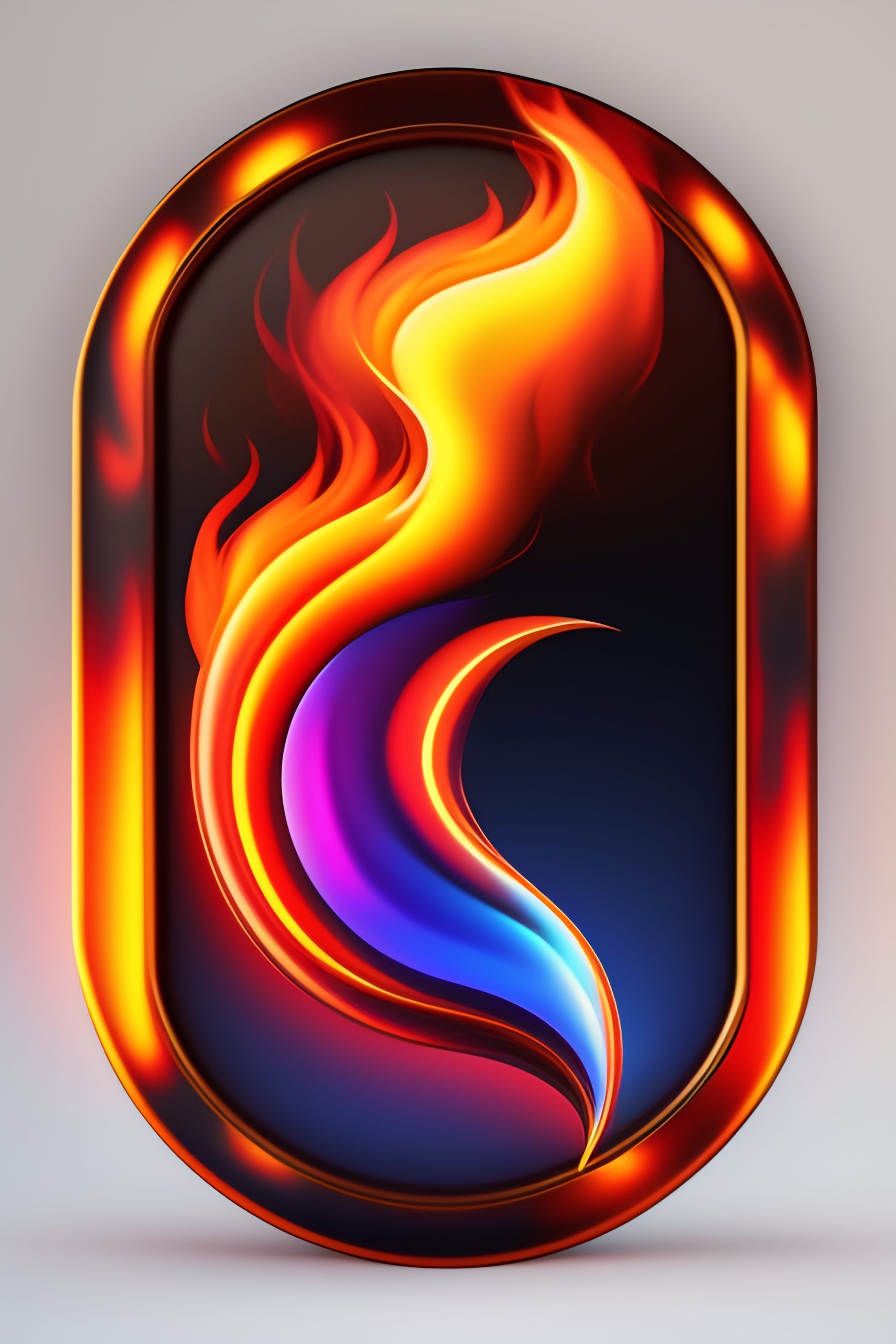 Lexica - Brand identification symbol for a flaming bat amusement center ...