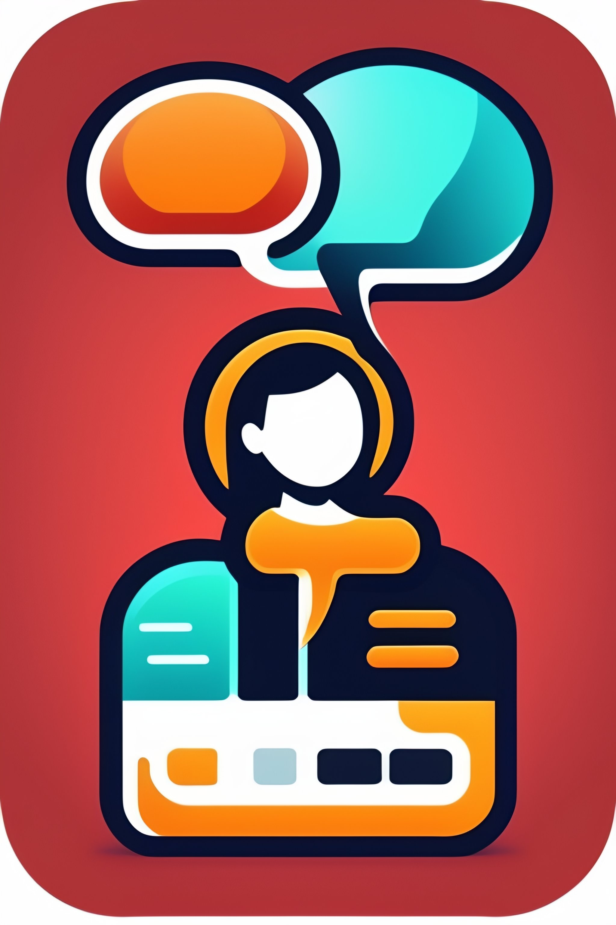 Lexica - Speech bubble, modern speech bubble, talkshow, logotype, icon, cartoon