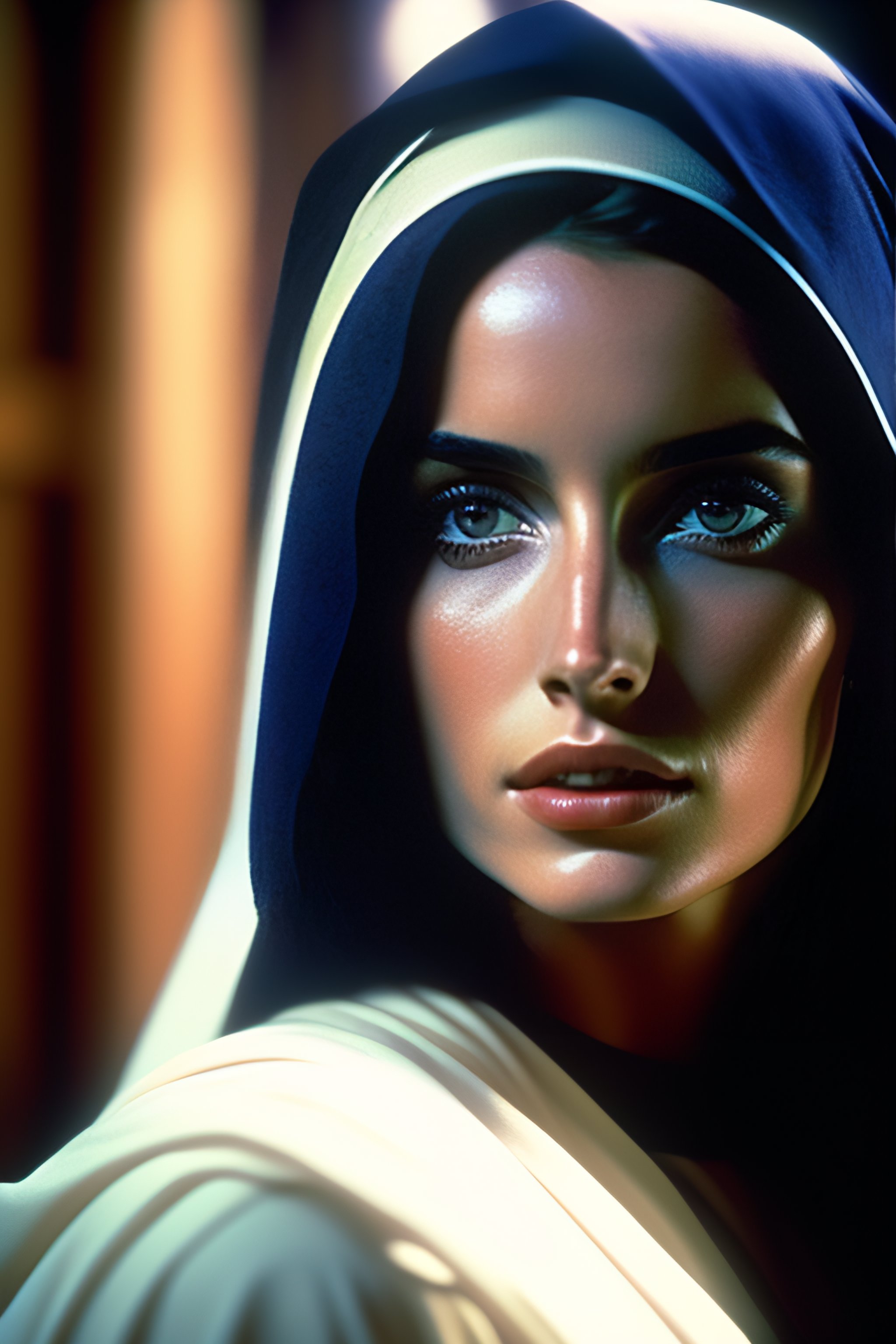 Lexica - Very blusty beautiful ana de armas as a nun in a catholic ...
