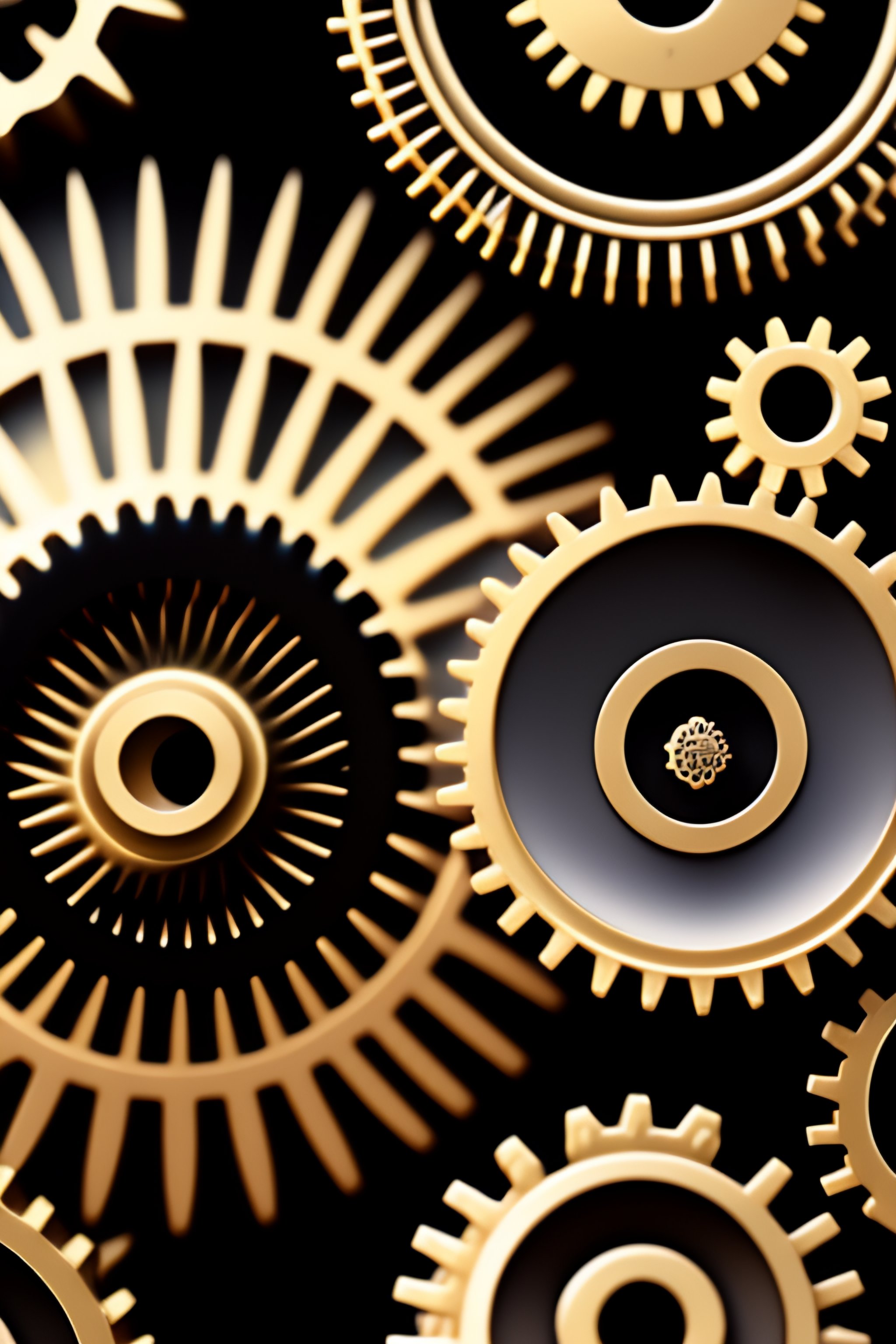 Lexica - Complex gears in a repeating pattern