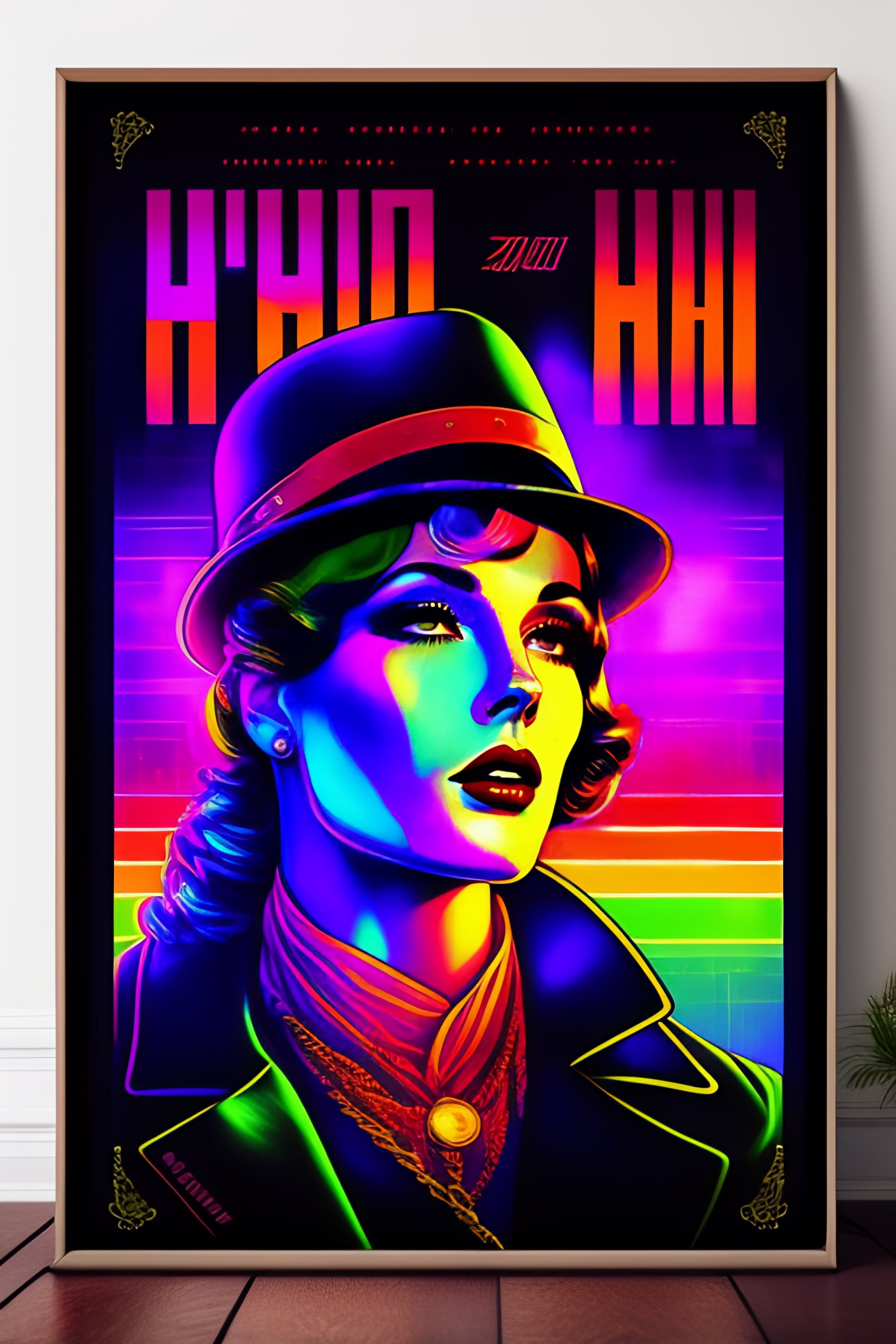 Lexica - Grunge Vintage full Shot 1920's cartoon Poster with Cyberpunk ...