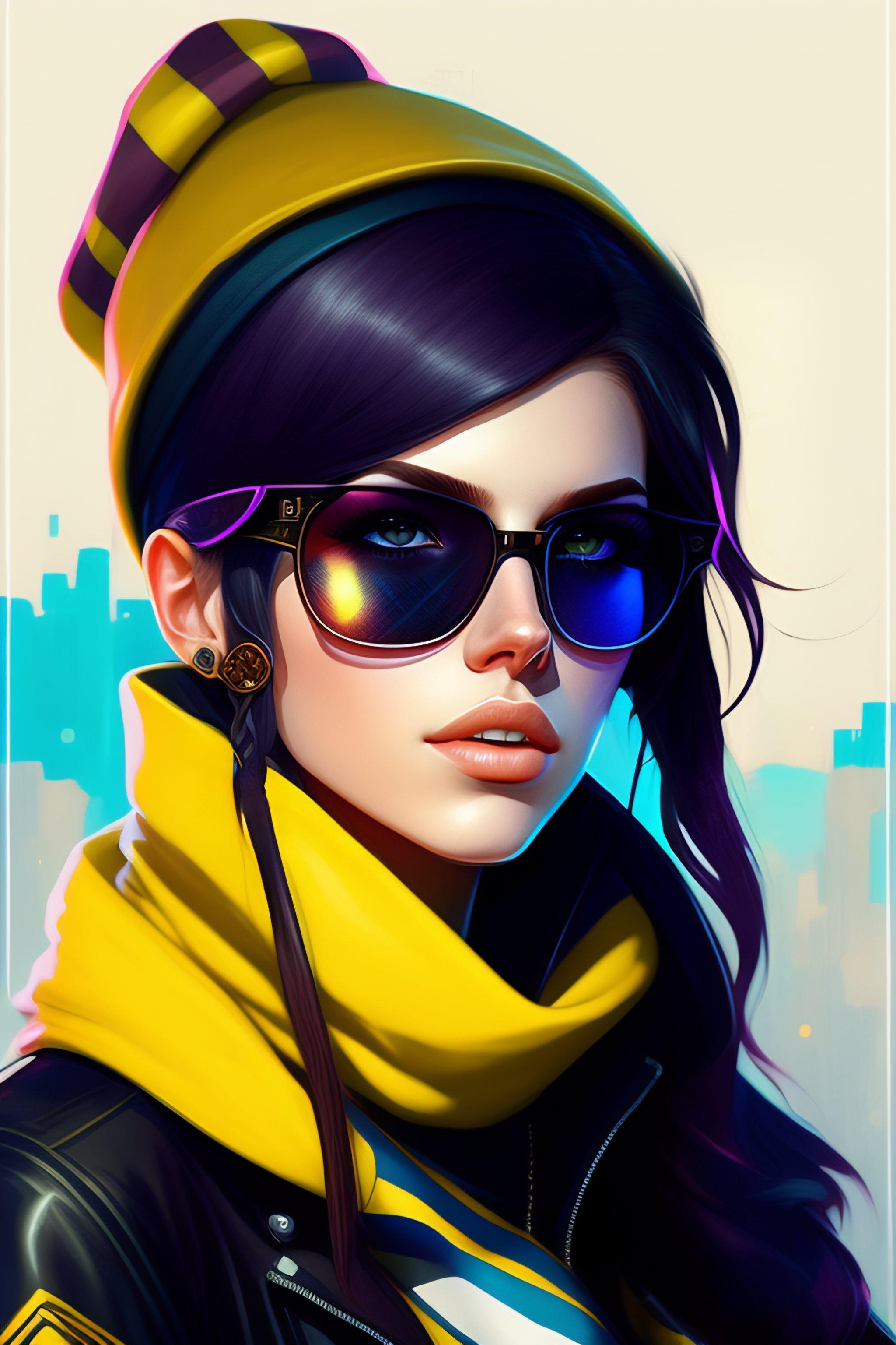 Lexica - Highly detailed portrait of a sewer emo punk anna kendrick ...
