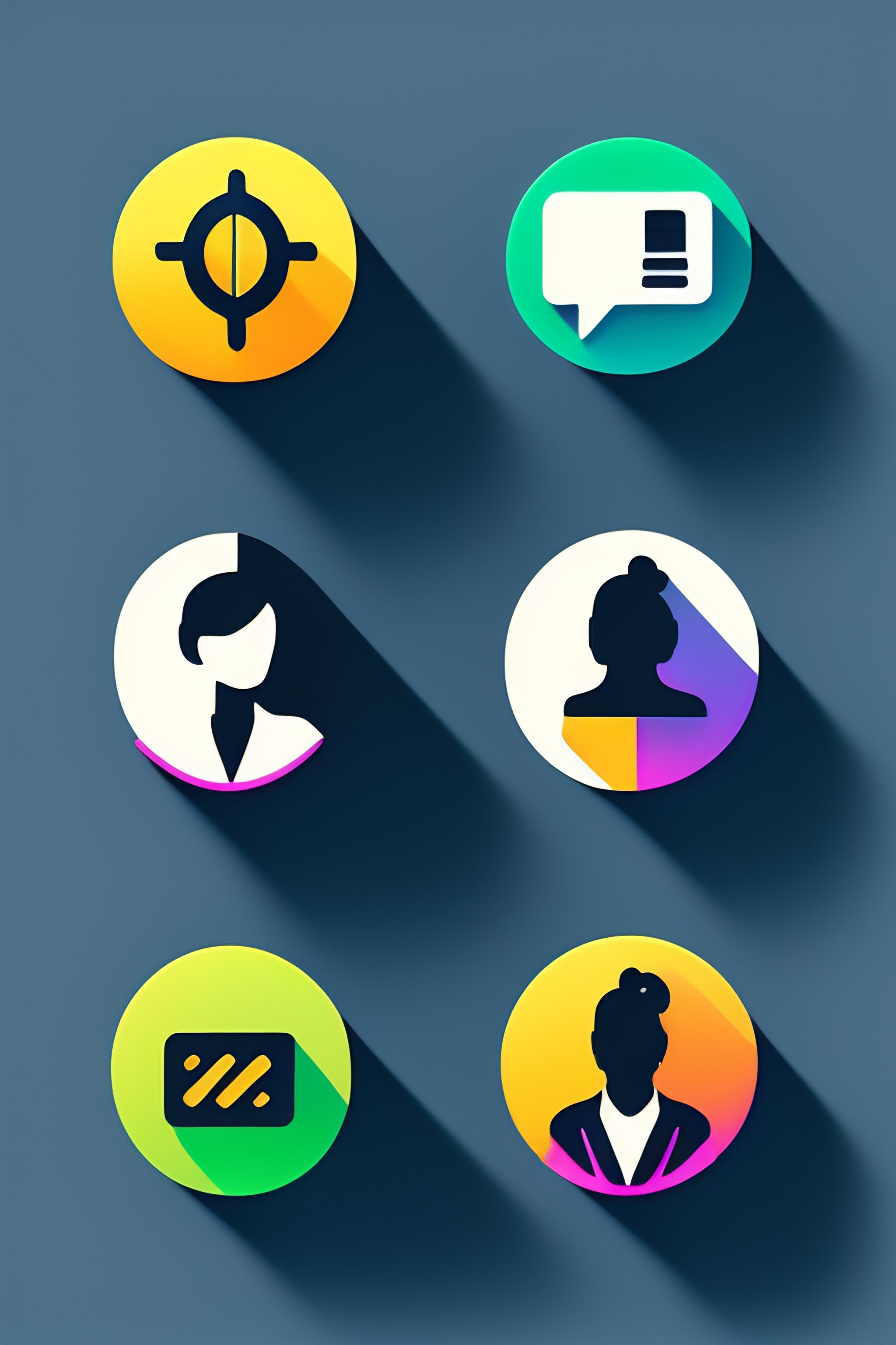 Lexica - A set of icons designed by banksy, flat design, clean background