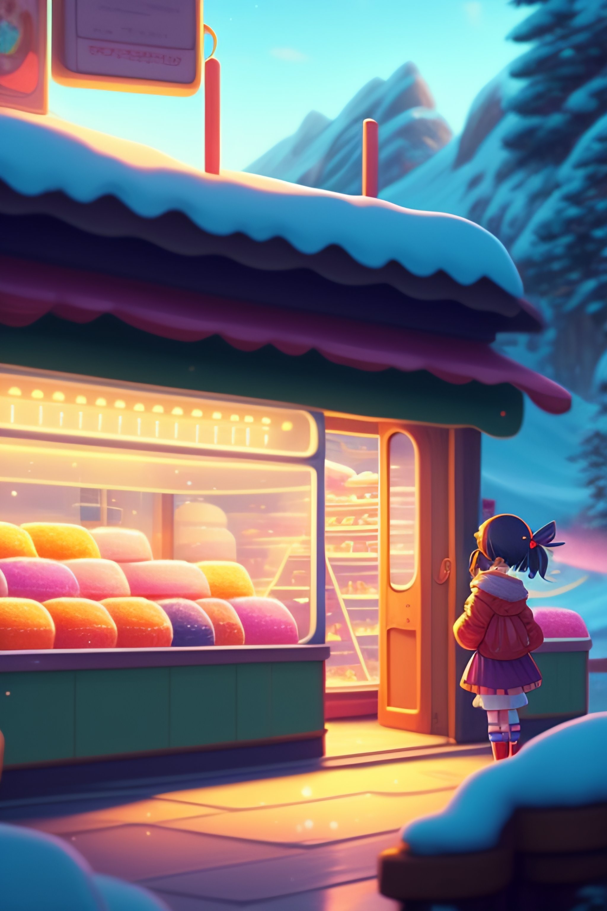Lexica - Create a high resolution artwork of lofi , Anime Little Girl ...
