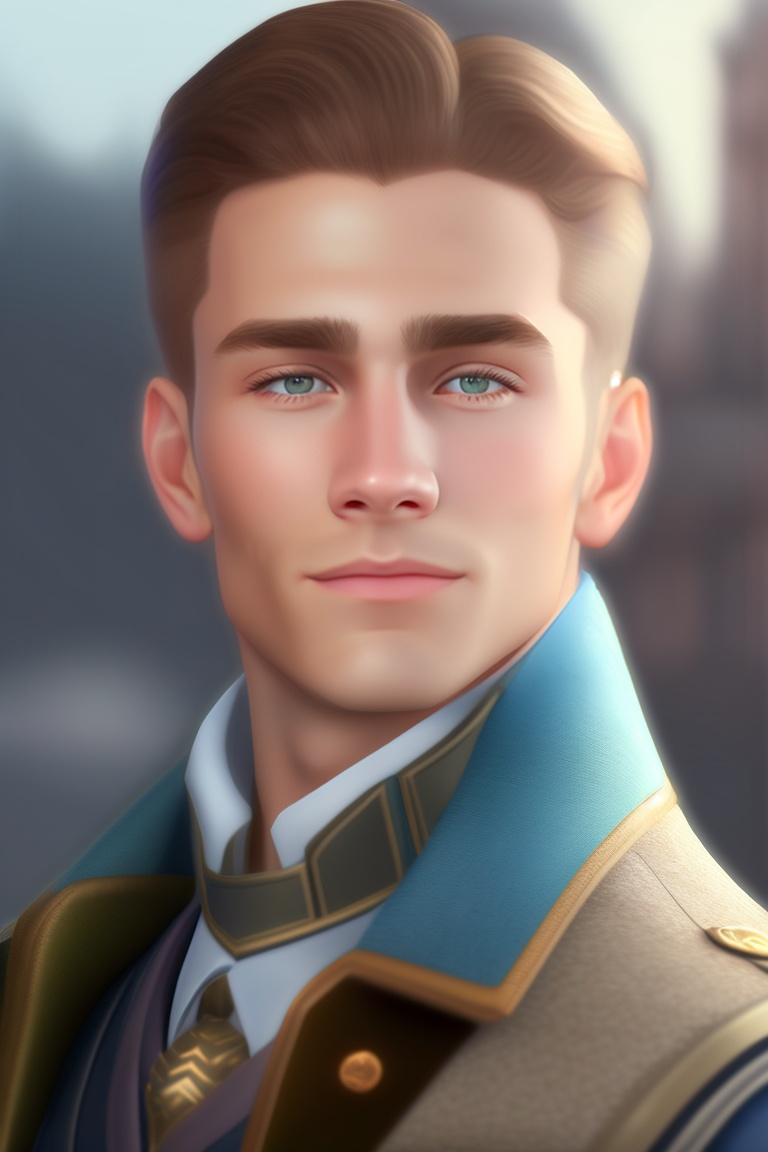 Lexica - Handsome boy, light beard, for news talker