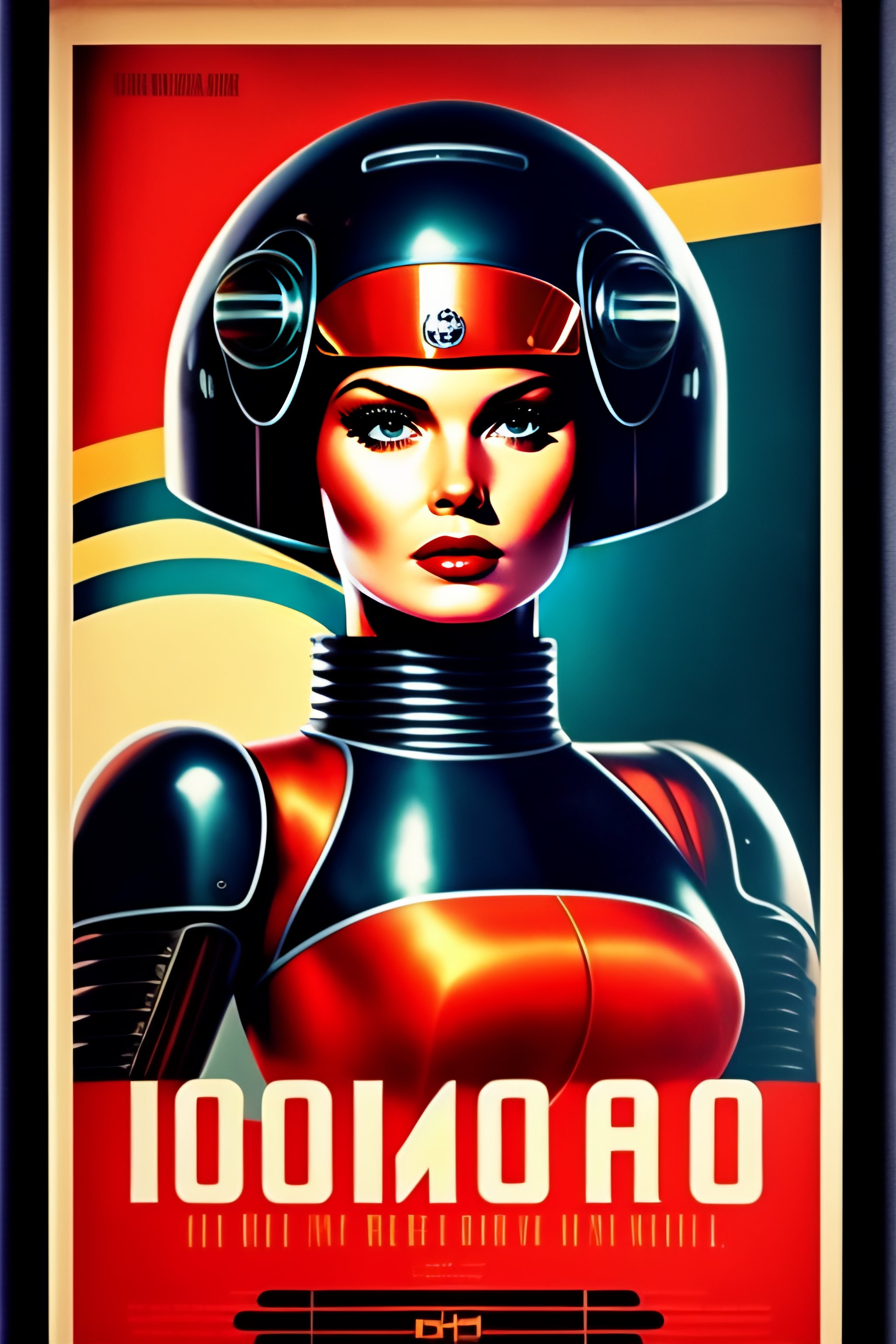 Lexica - 1964 movie poster of a female robocop