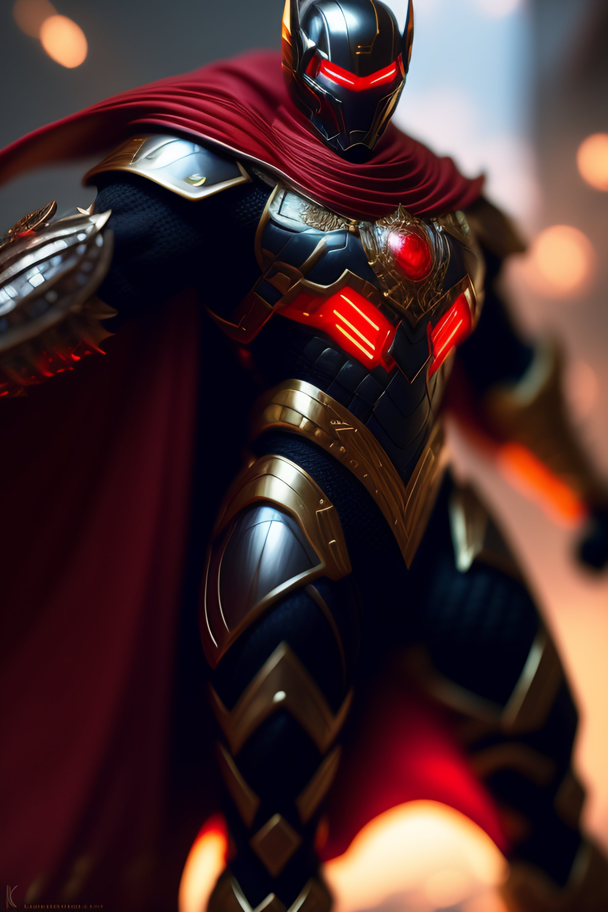 Lexica - The conqueror super villain, cyborg, robotic armor crimson ...