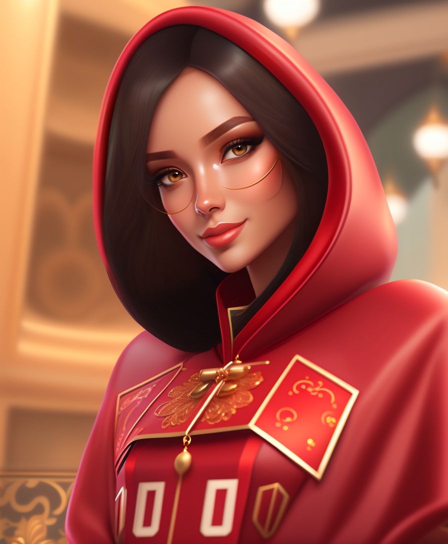 Lexica - Create a stylish female avatar for Behance, with black hair ...