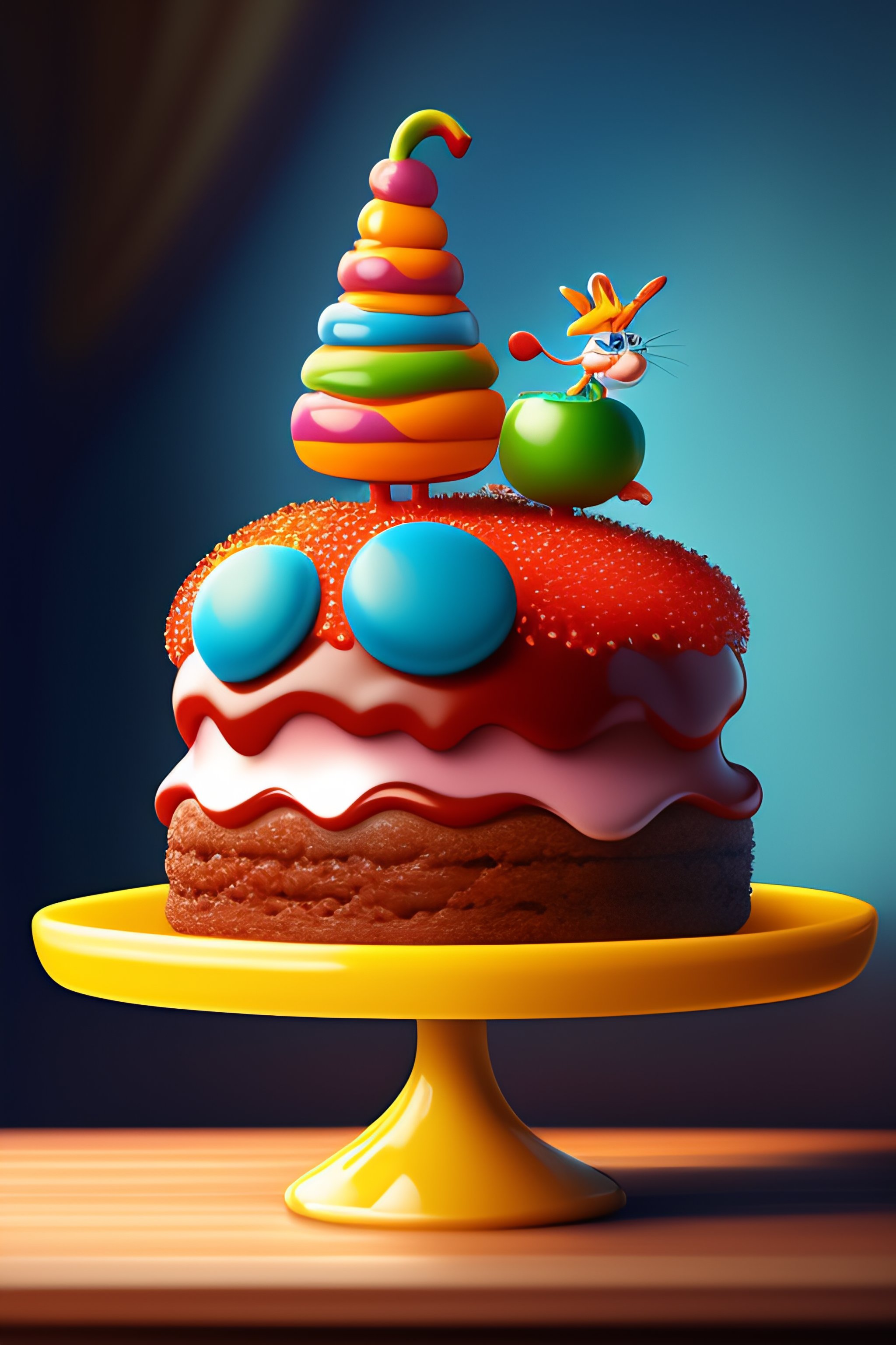 Animals Eating Cake