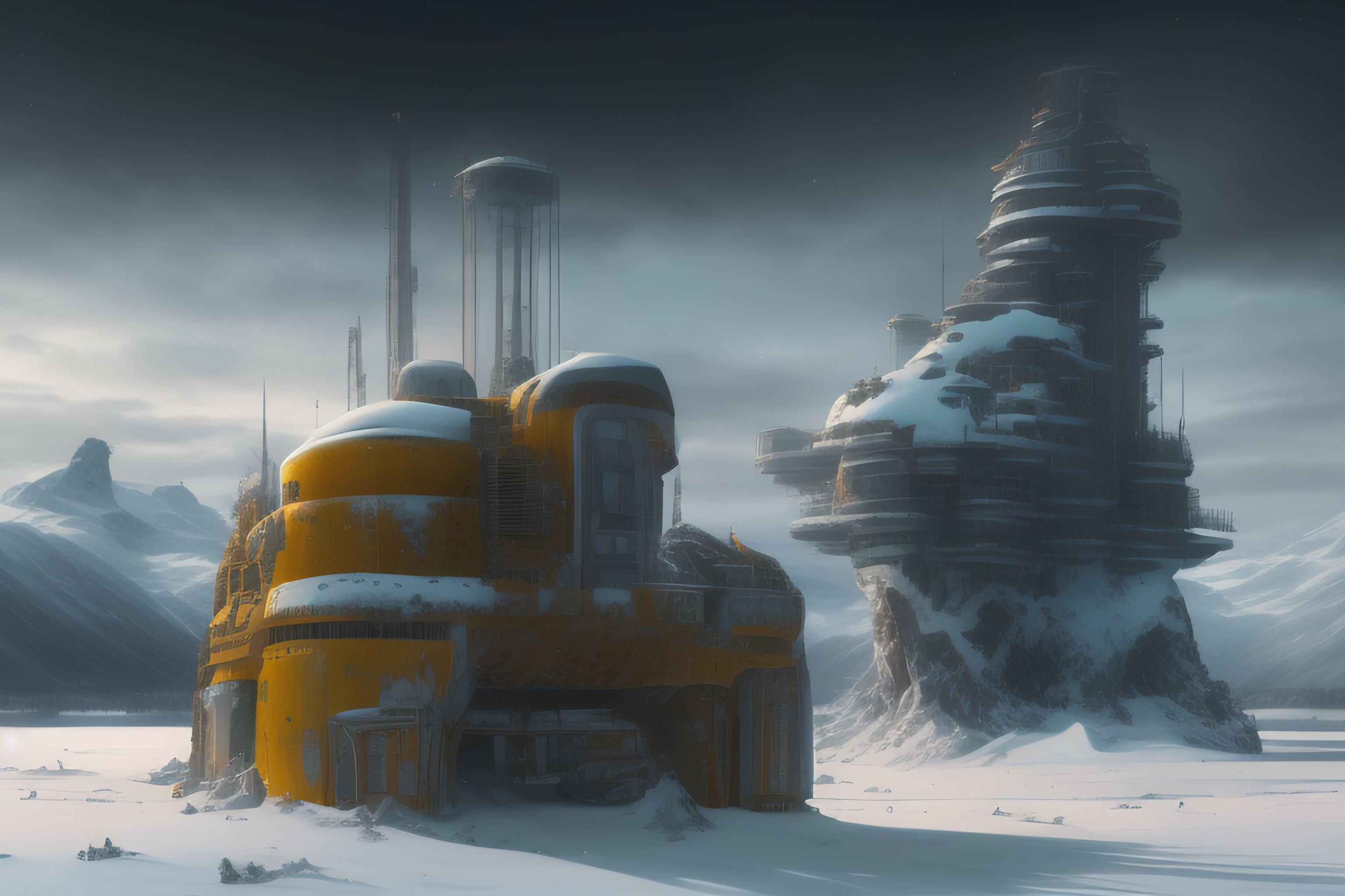 Lexica - Epic professional sci - fi digital art of a industrial ...