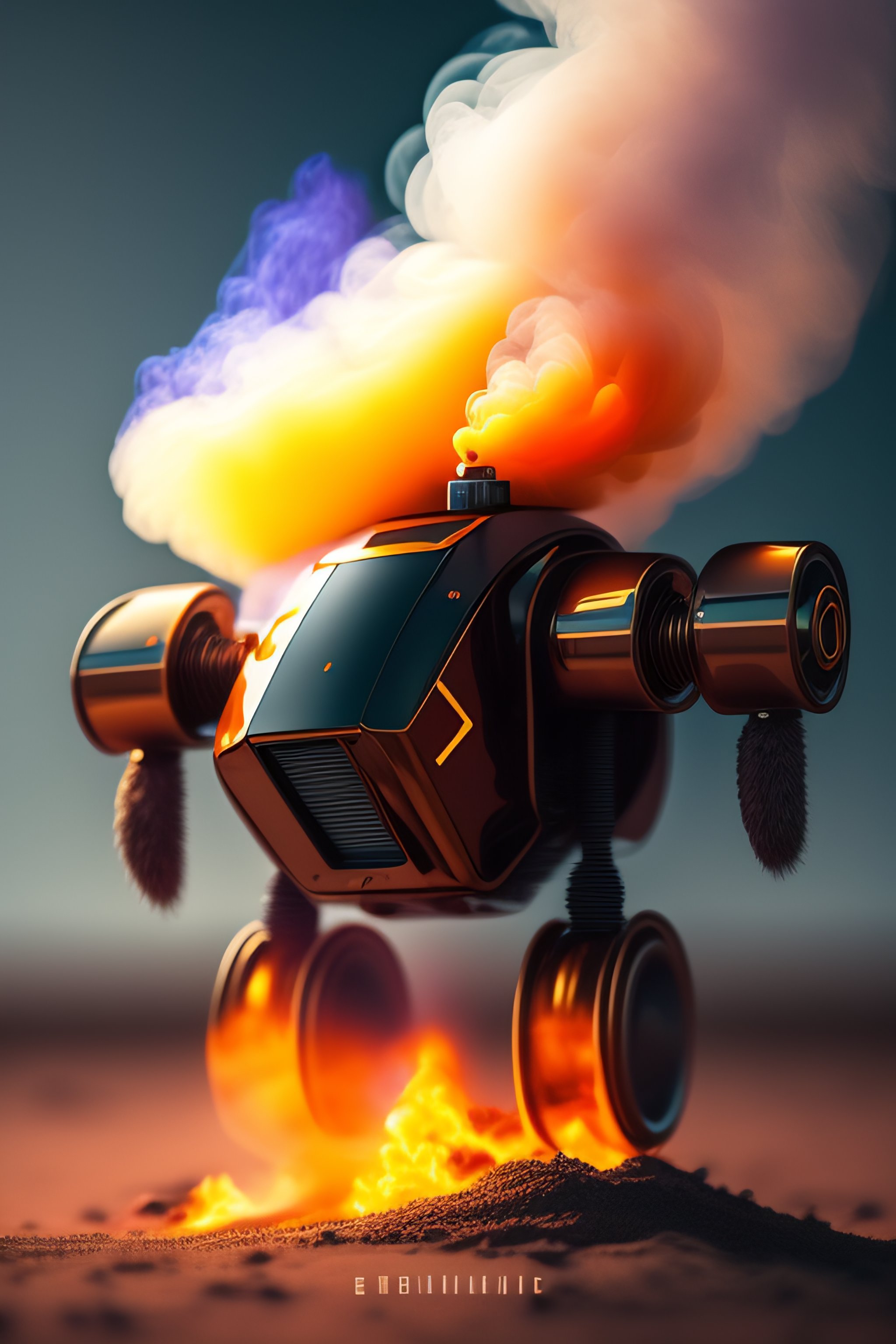 Lexica - Ethereum robot detail smoke