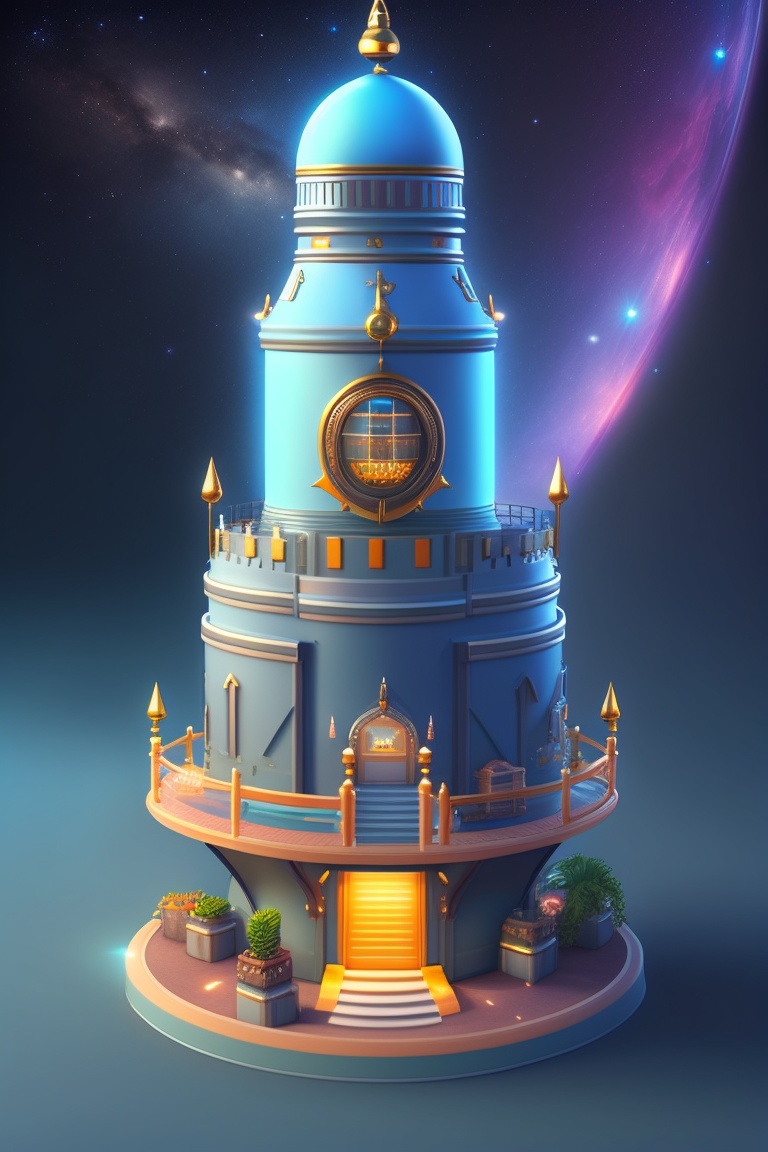 Lexica - Space ship castle by blizzard entertainment, mobile game asset ...