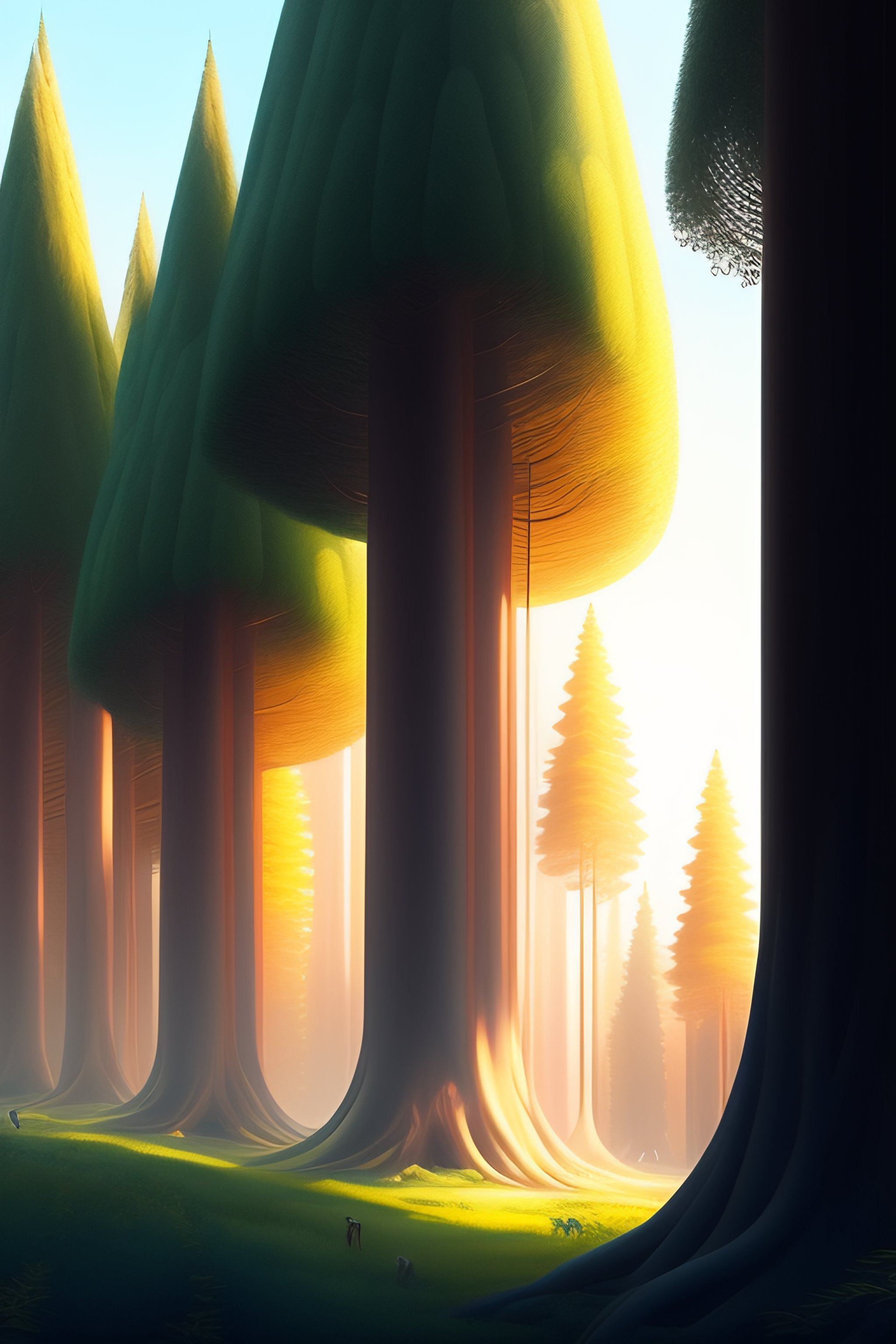 Lexica - Moving trees by disney concept artists, blunt borders, rule of ...
