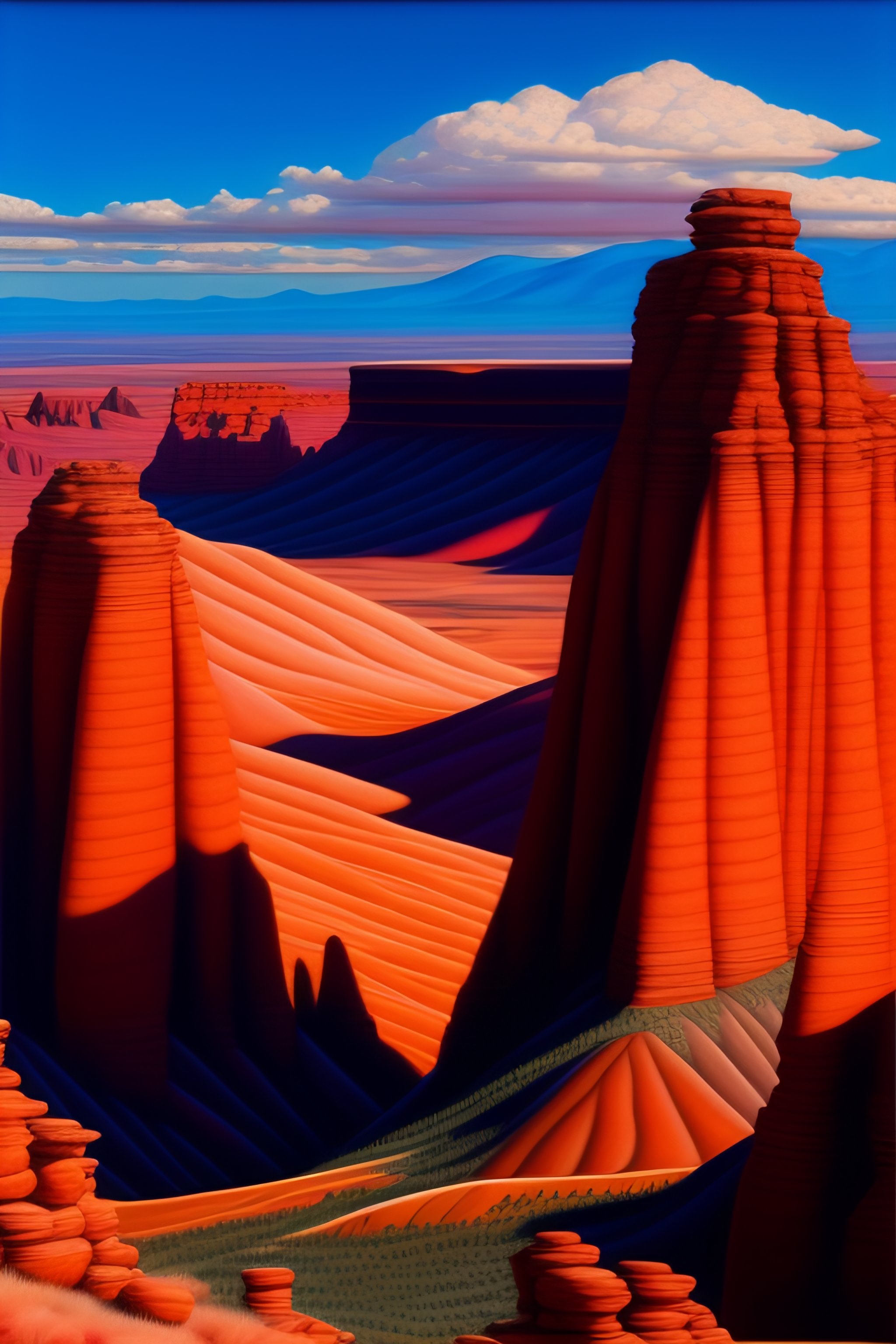 Lexica - Taos new mexico, red mountain, blood drenched, angry ...