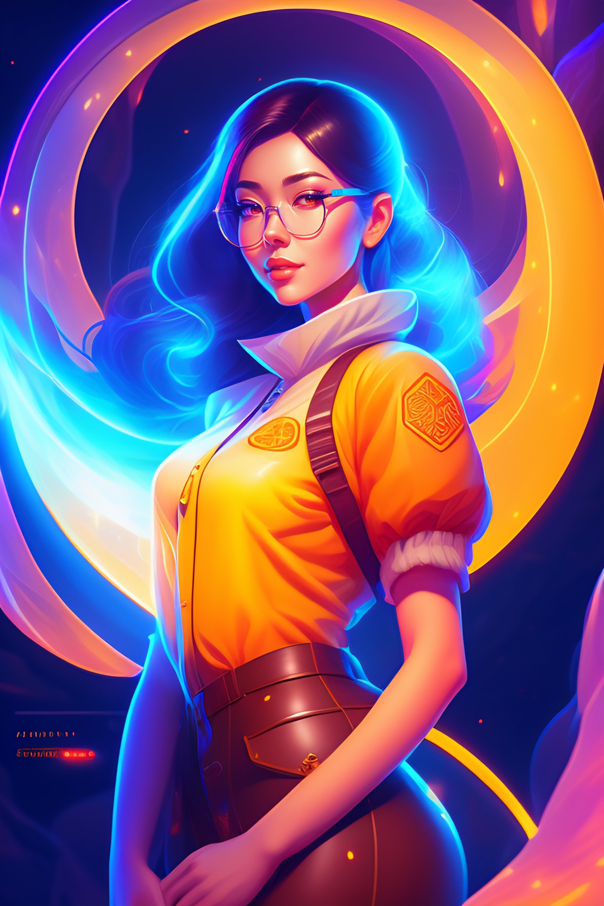 Lexica - Magic mad scientist, inside cosmic labratory, radiating a ...