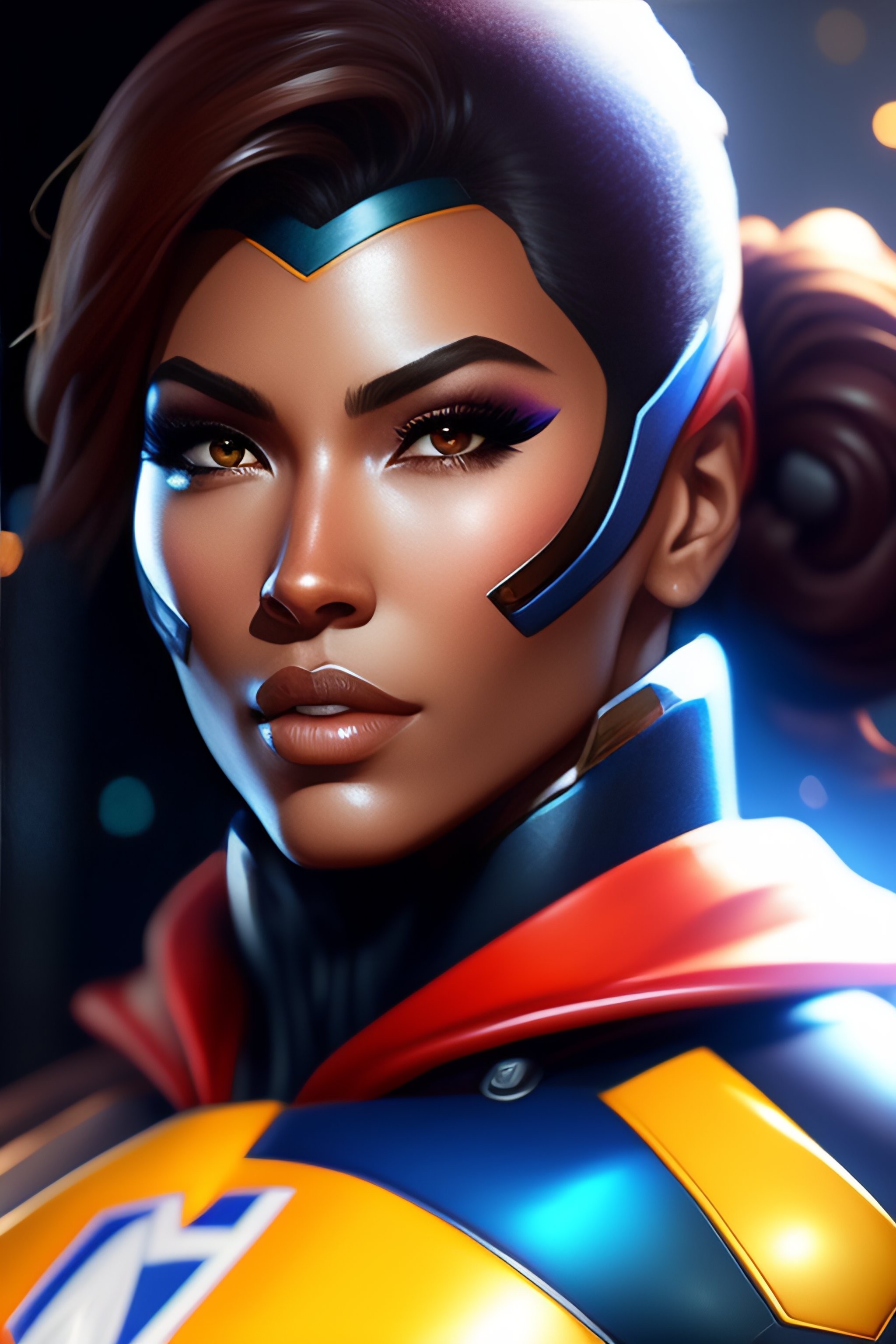 Lexica - DC Comics Super Shock hero as overwatch character, realistic ...