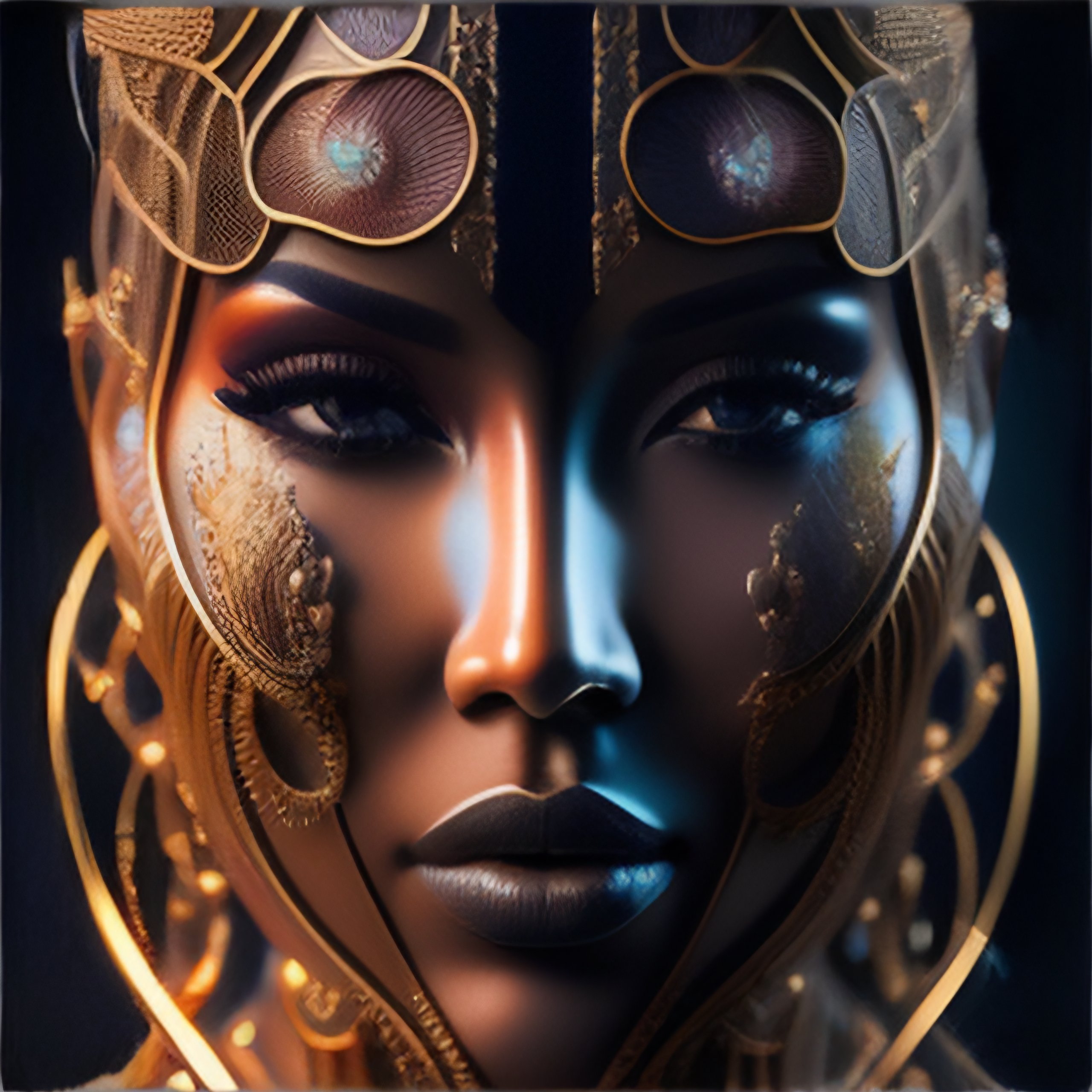 Lexica Complex 3d Render Ultra Detailed Of A Beautiful Porcelain Profile Kim Kardashians Face 