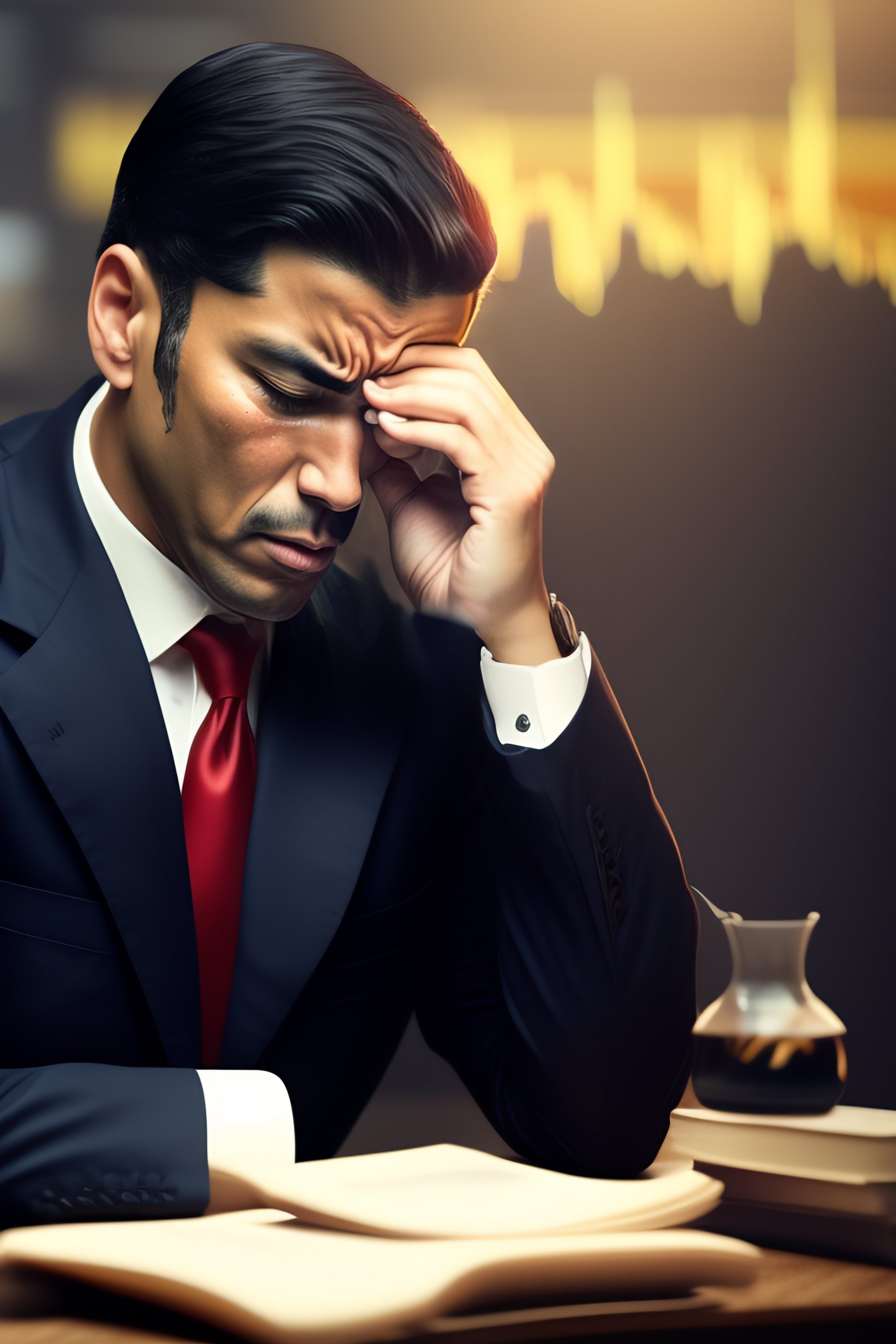 Lexica - Crying and sad Stock trader loosing money,Markets crashing ...