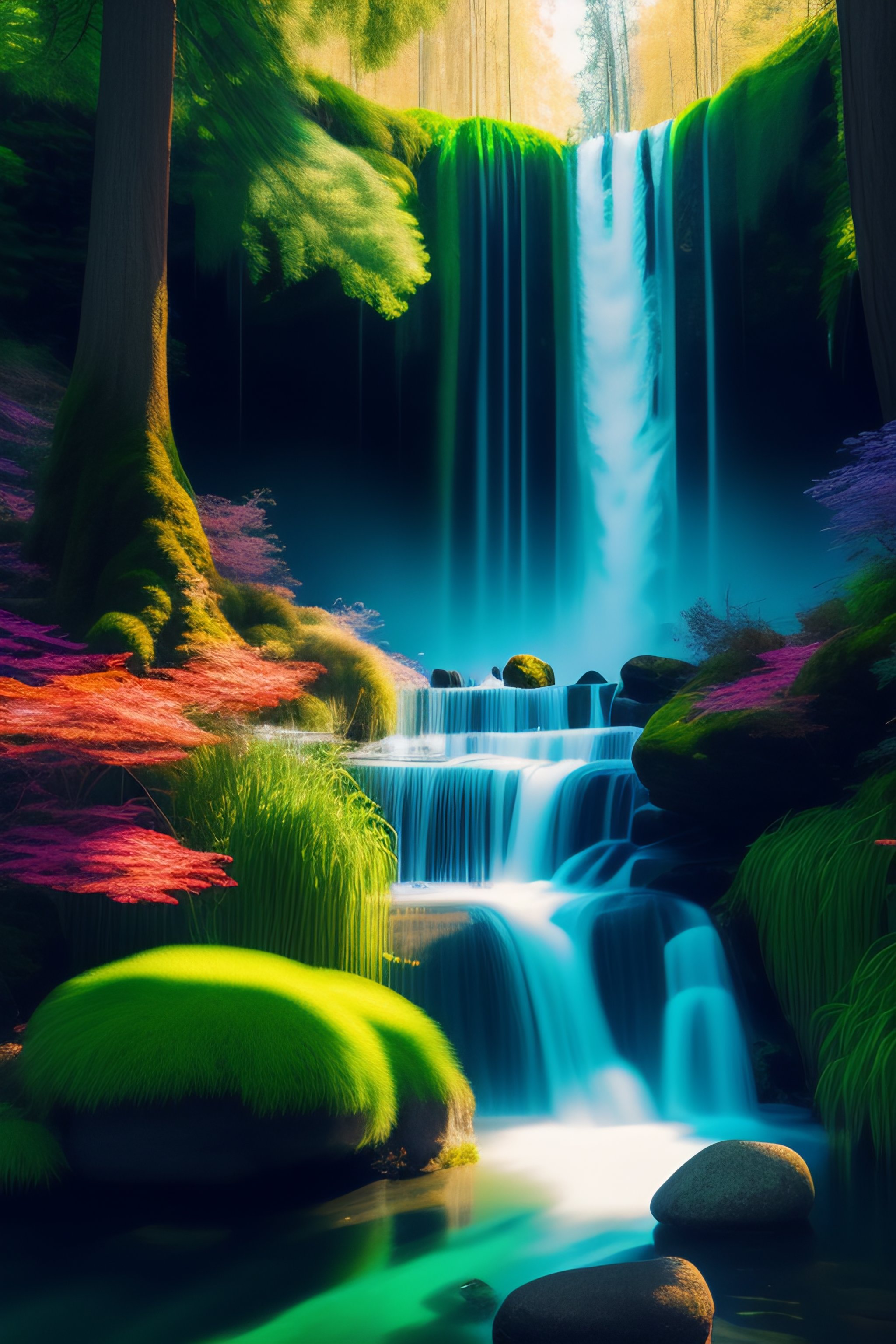 Lexica - A fantasy inspired forest, diffused lighting, realistic ...