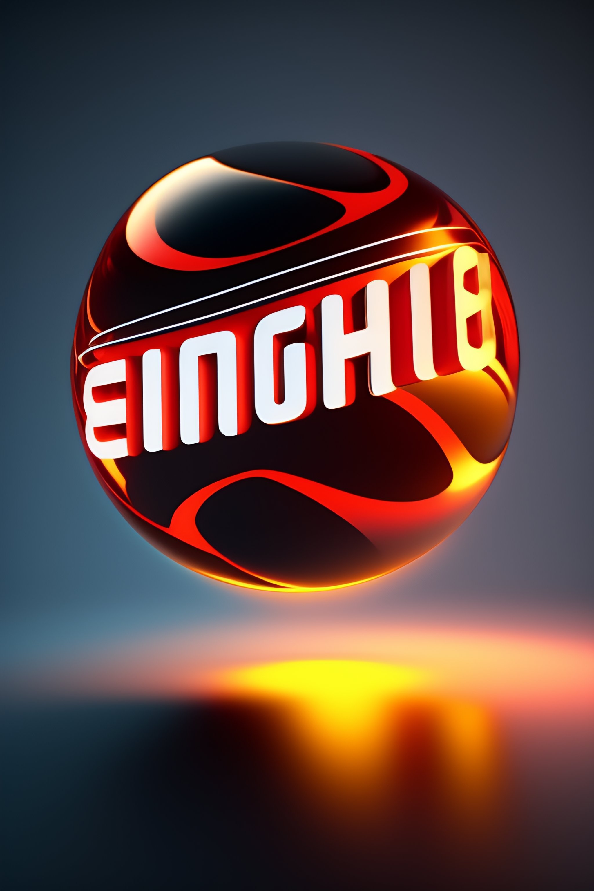 Lexica - Speech bubble, render cinema 4d, logotype