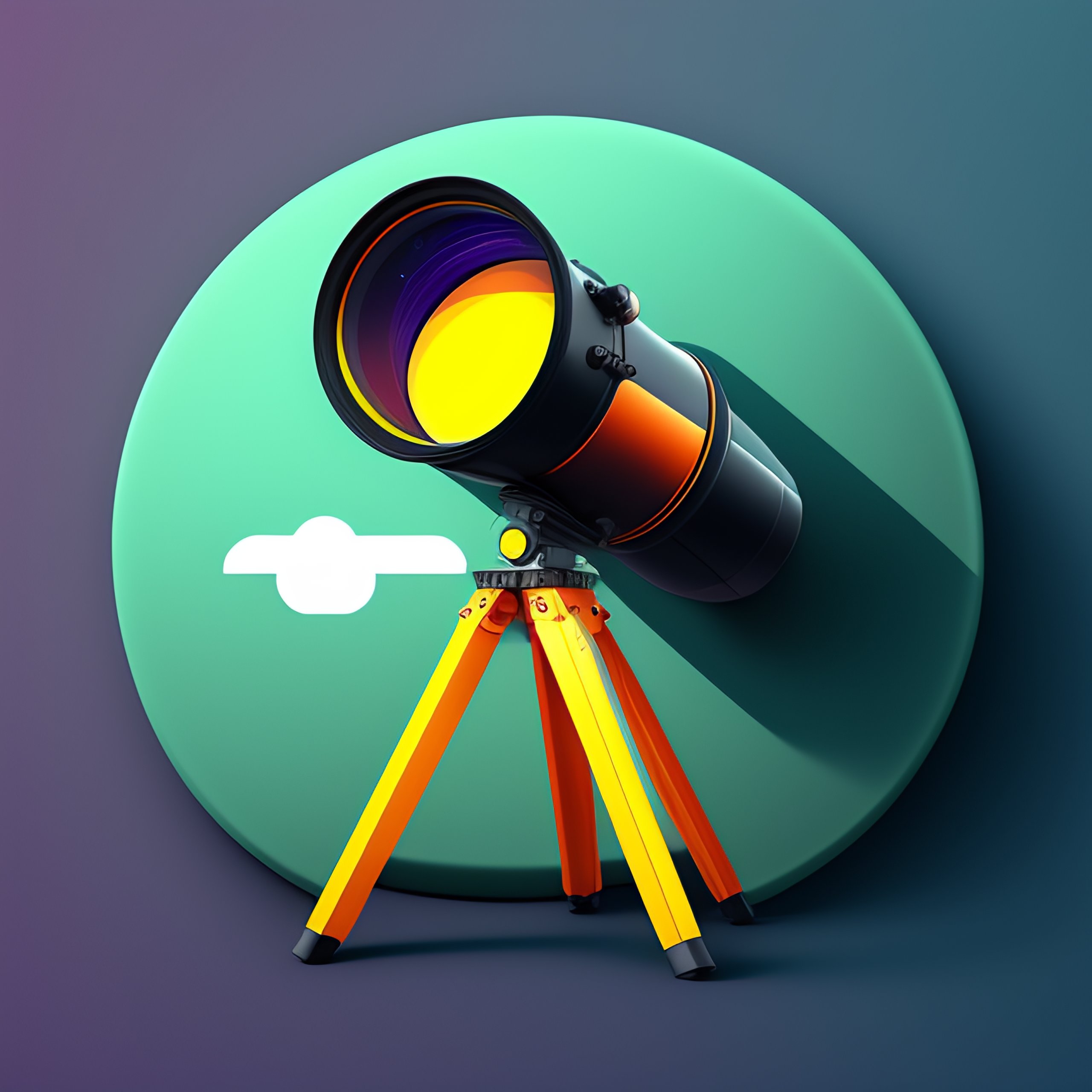 Lexica - IOS app icon design of a skeuomorphic telescope. Dribbble. Behance