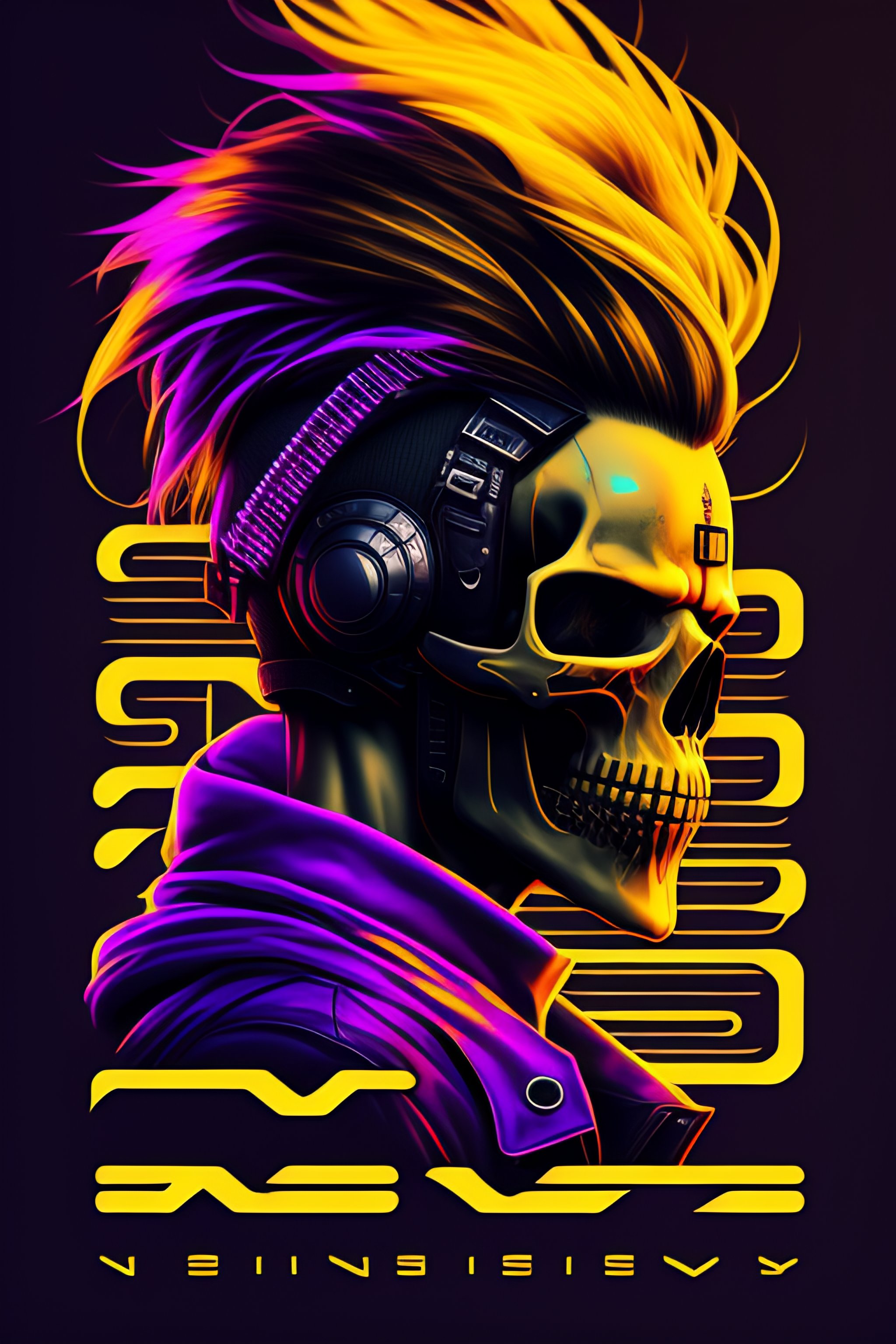Lexica - Logo design with the text "Neo Punks", cyber punk style ...