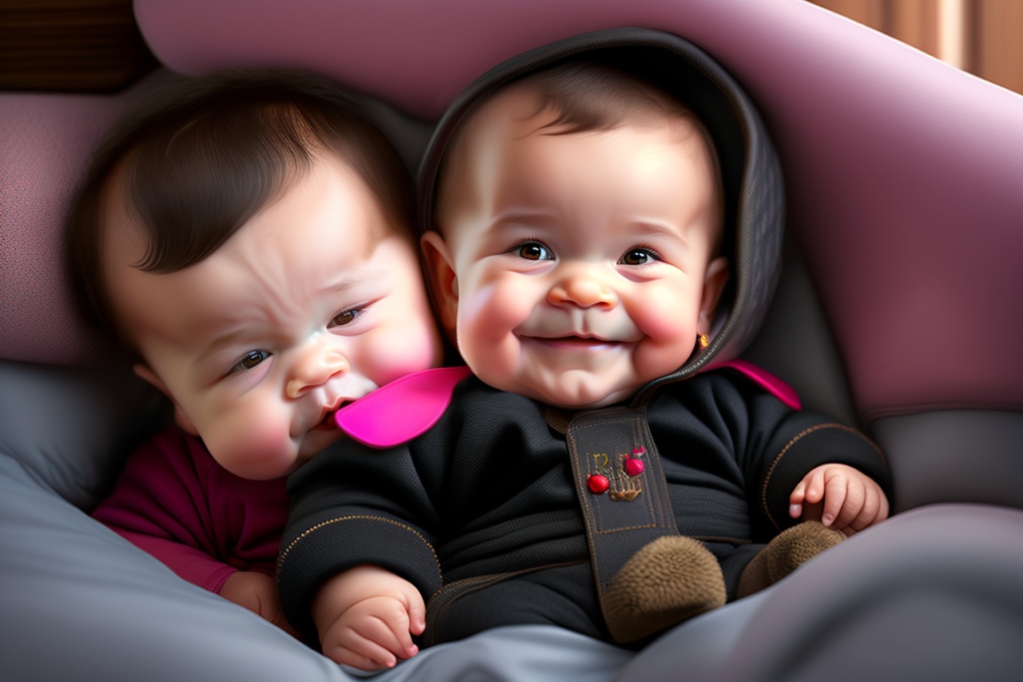 Lexica - A 7-month-old baby with brown eyes, very short brown hair ...