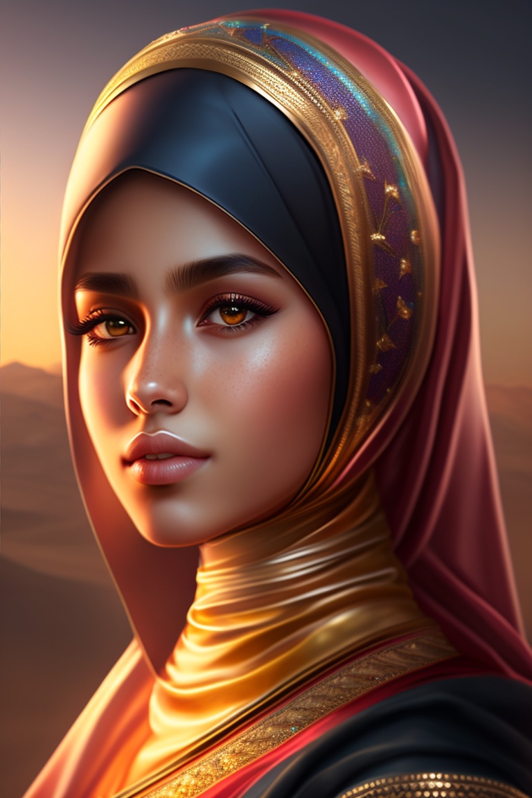 Lexica - Islamic girl half body view 16k 8k 4k ultra realistic, good religious girls