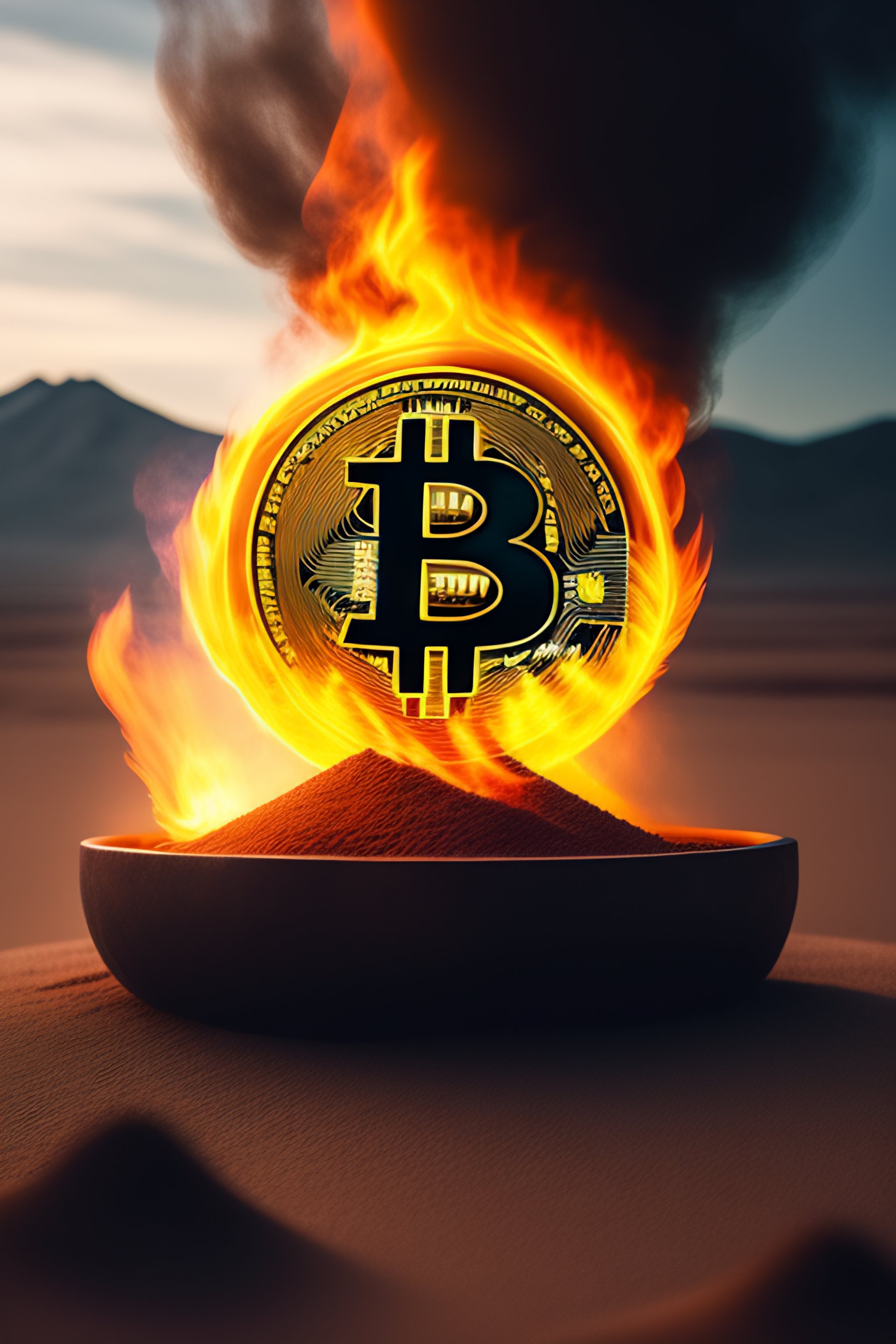 Lexica - Bitcoin fire that help sending data, no background
