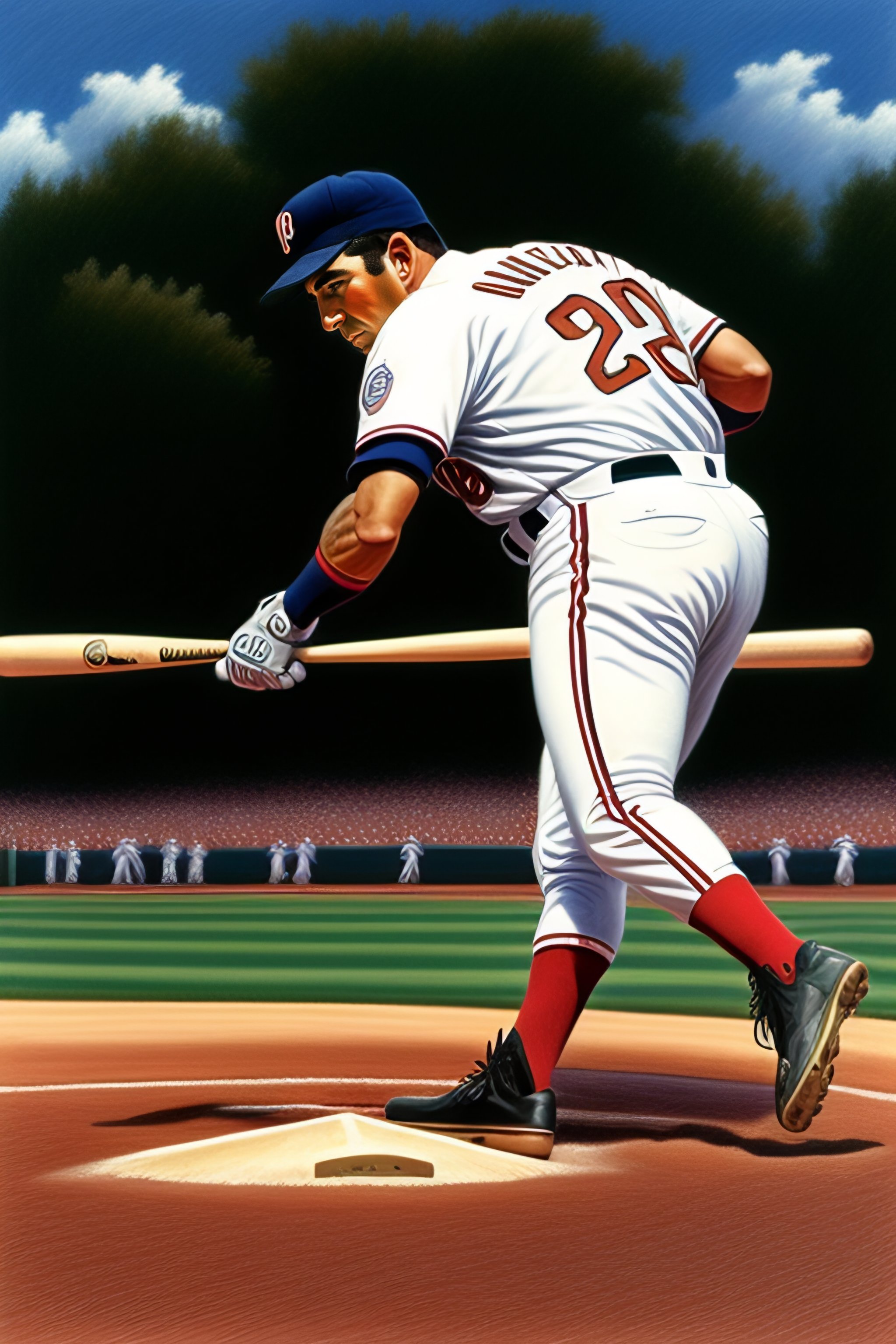 Baseball Field Pencil Drawing