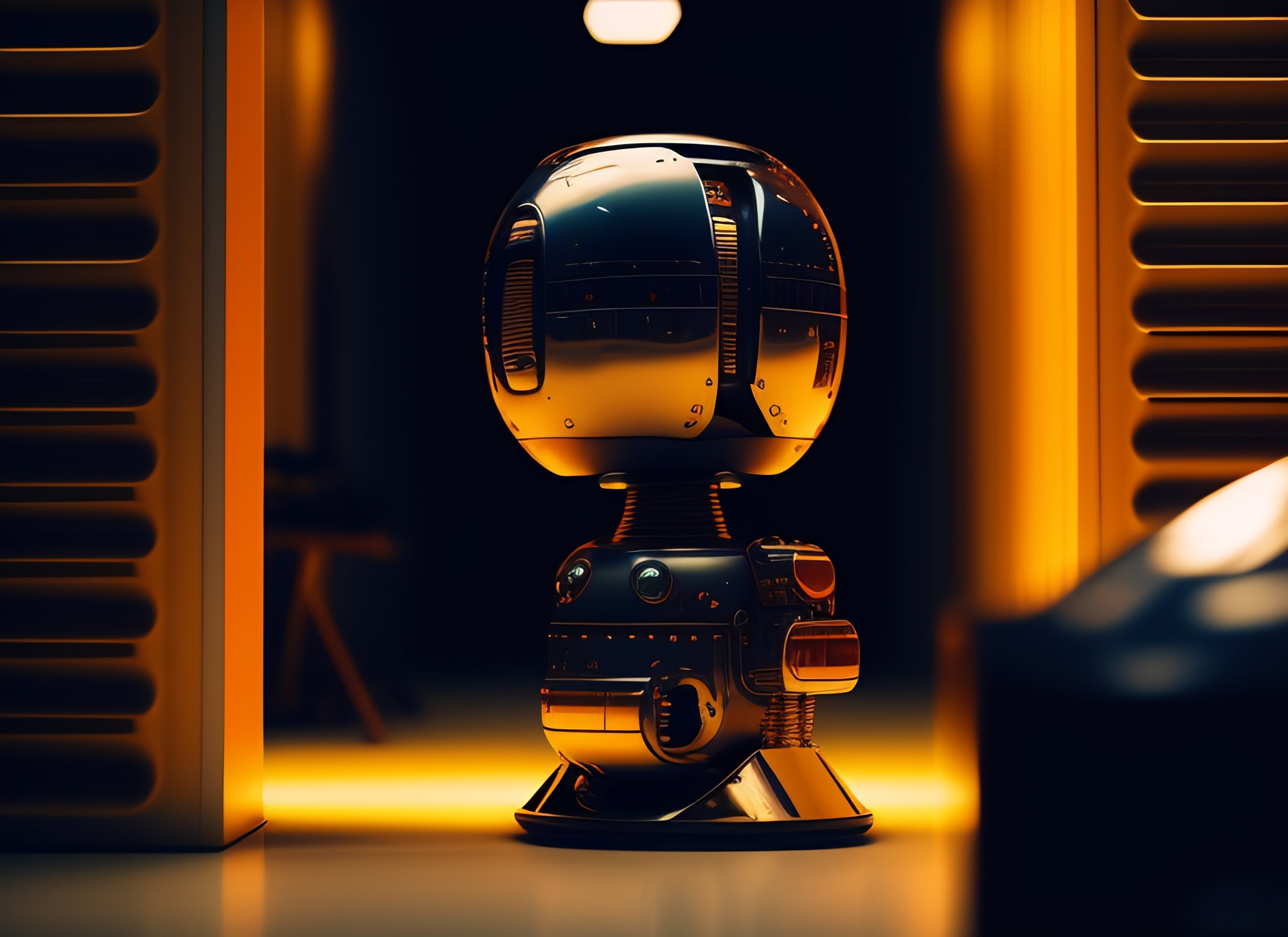 Lexica - Photo of futuristic AI robot painter as artist with robot head ...