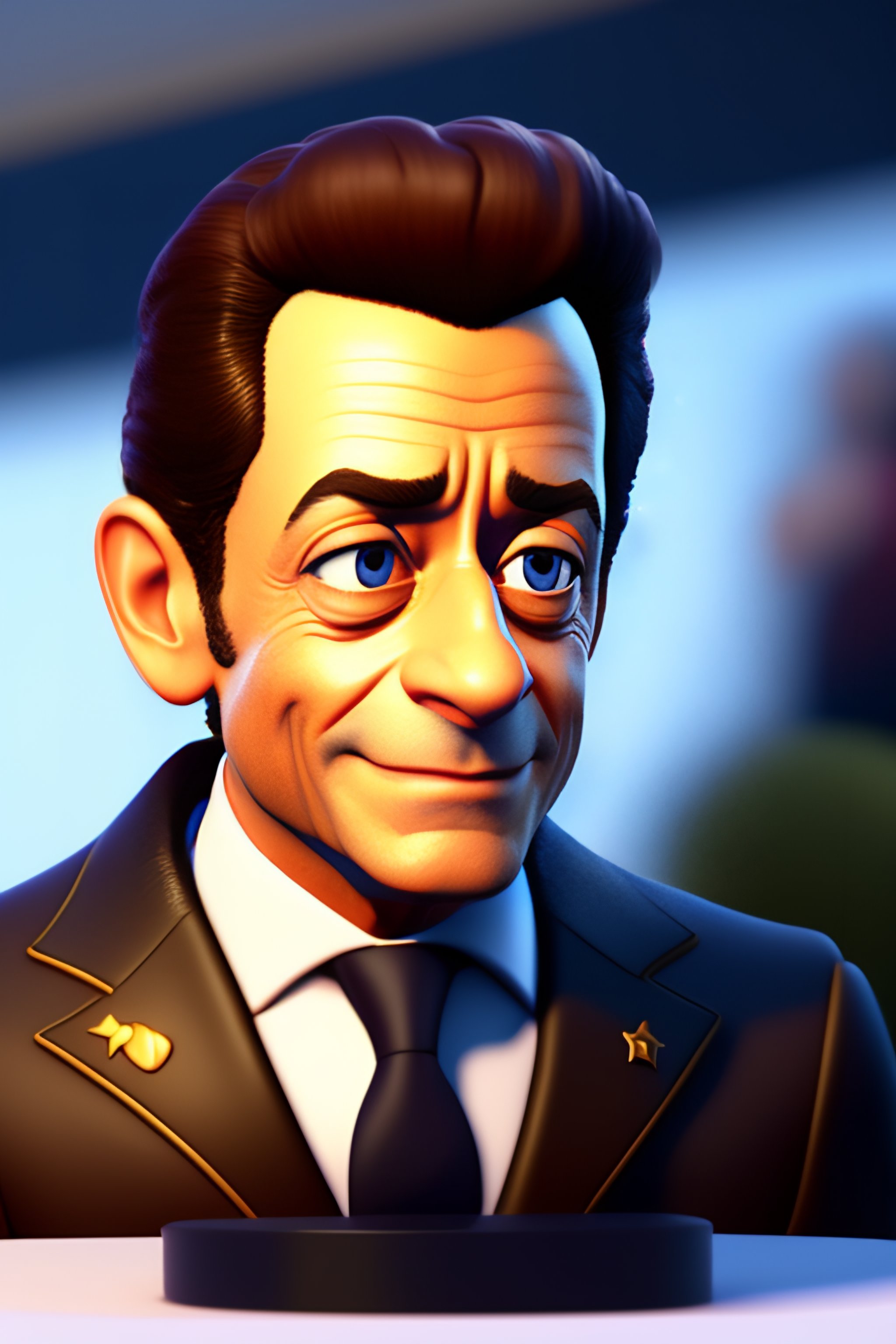 Lexica - Nicolas sarkozy as a pixar disney character caricature cute from up 2 0 0 9 unreal ...