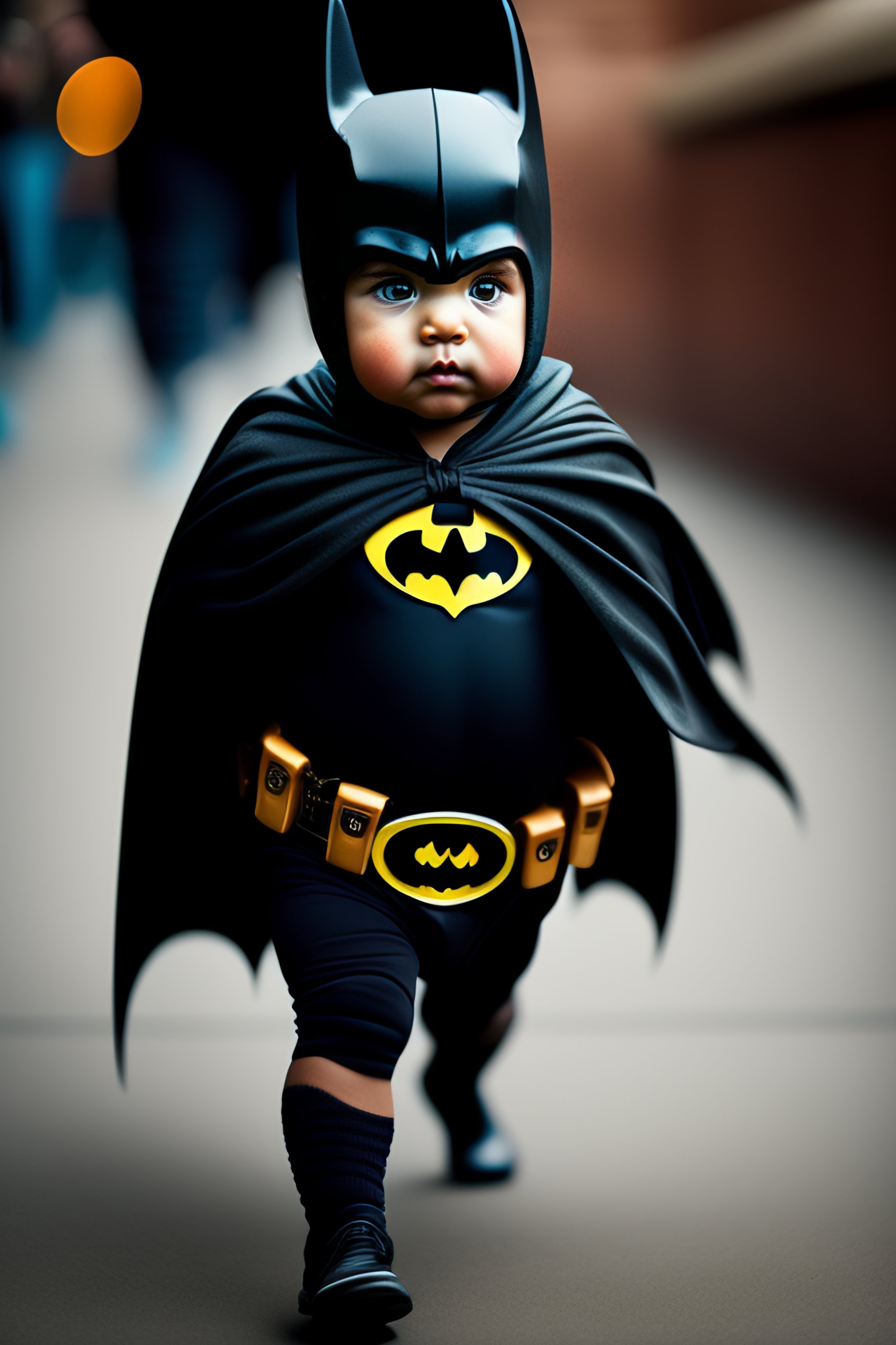 Lexica - A baby dressed as batman