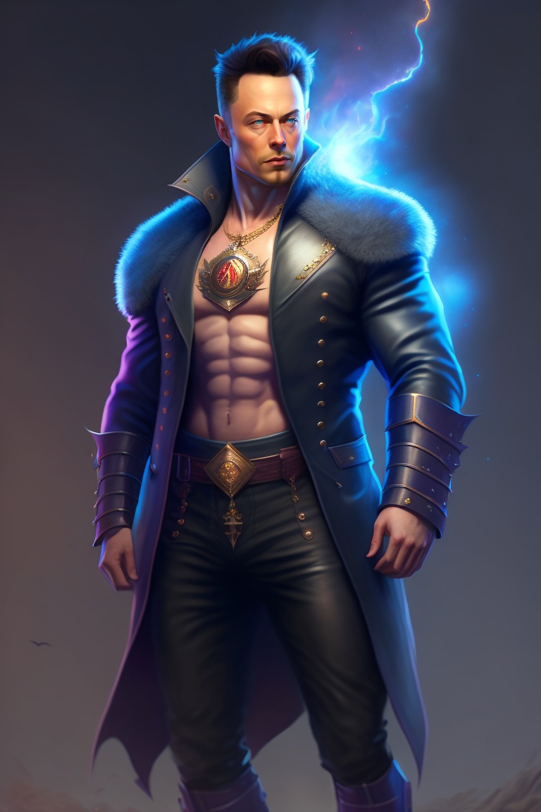 Lexica - A striking full body portrait of elon musk the eldritch god ...