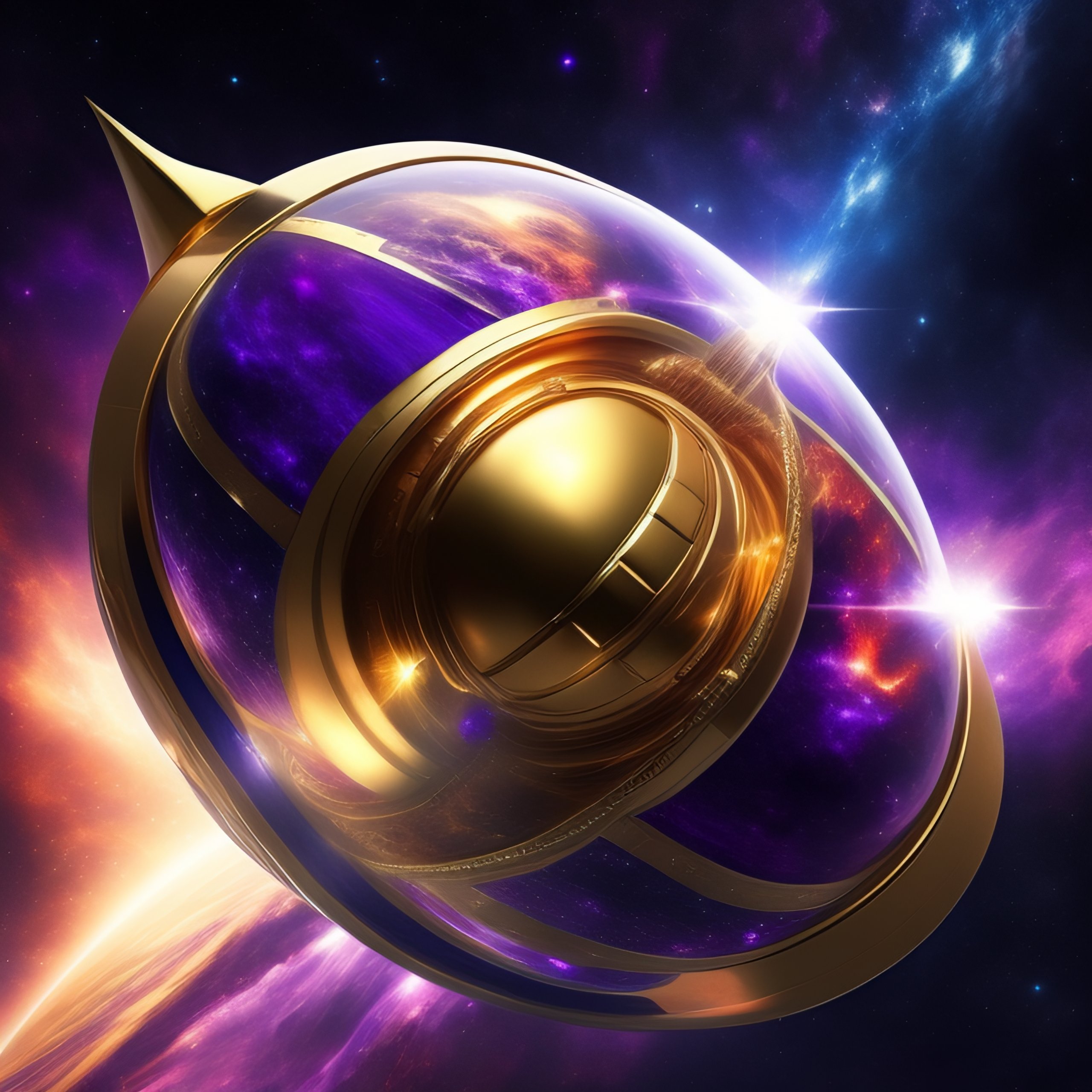 Lexica - Thanos infinity gauntlet in space