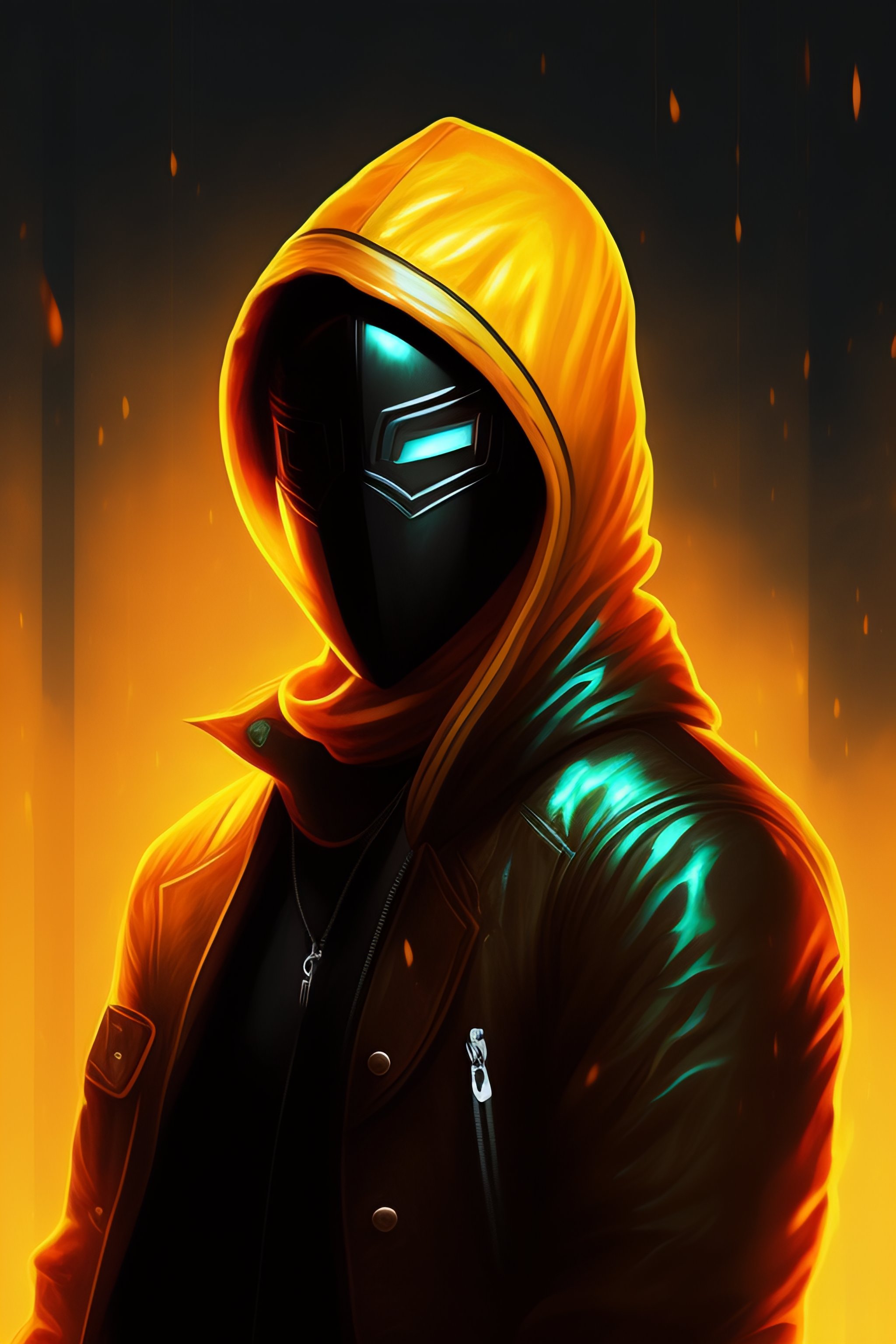 Lexica - Masked man in a grungy art style