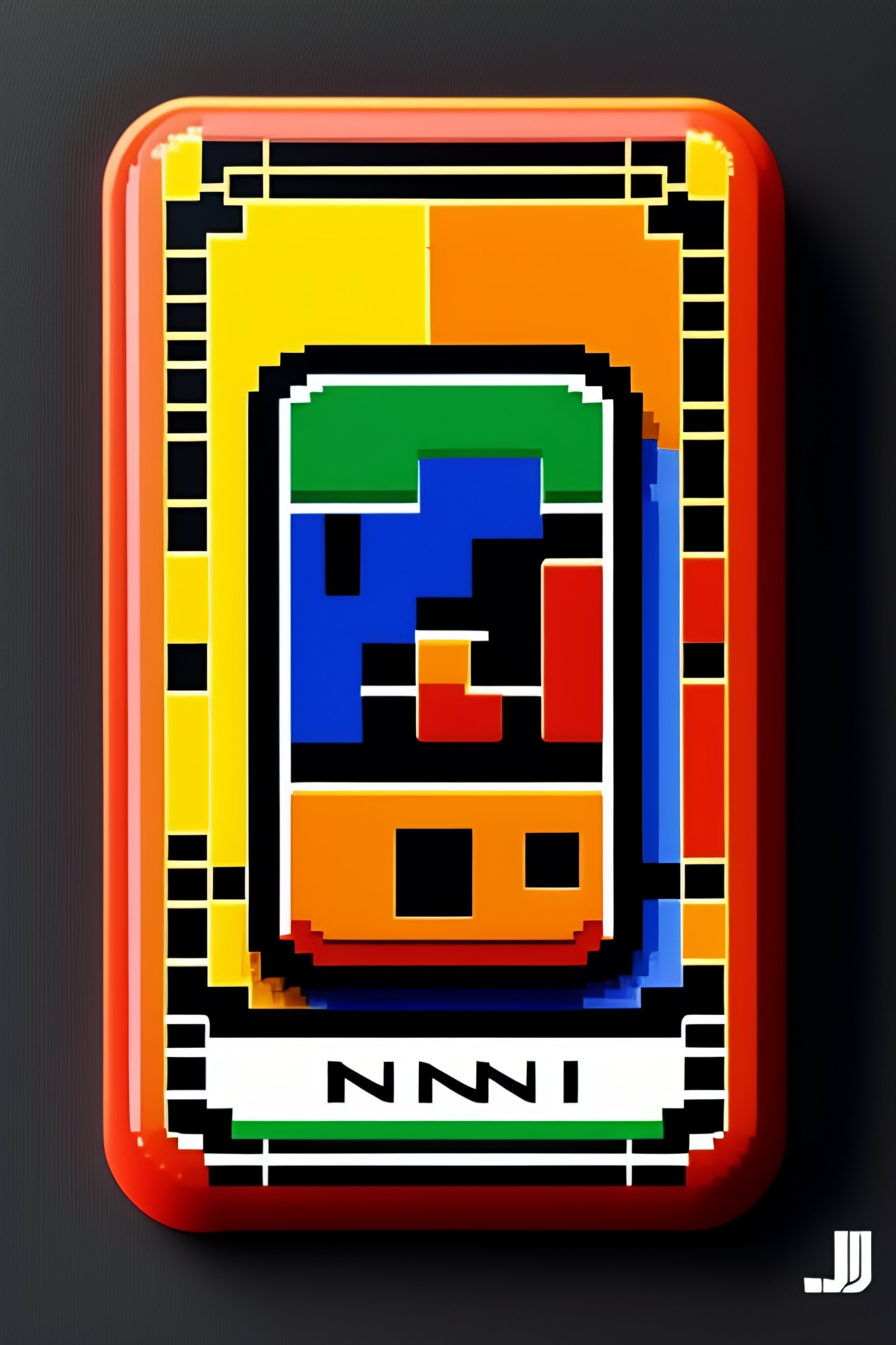 Lexica - Pixel art stylized Uno card design