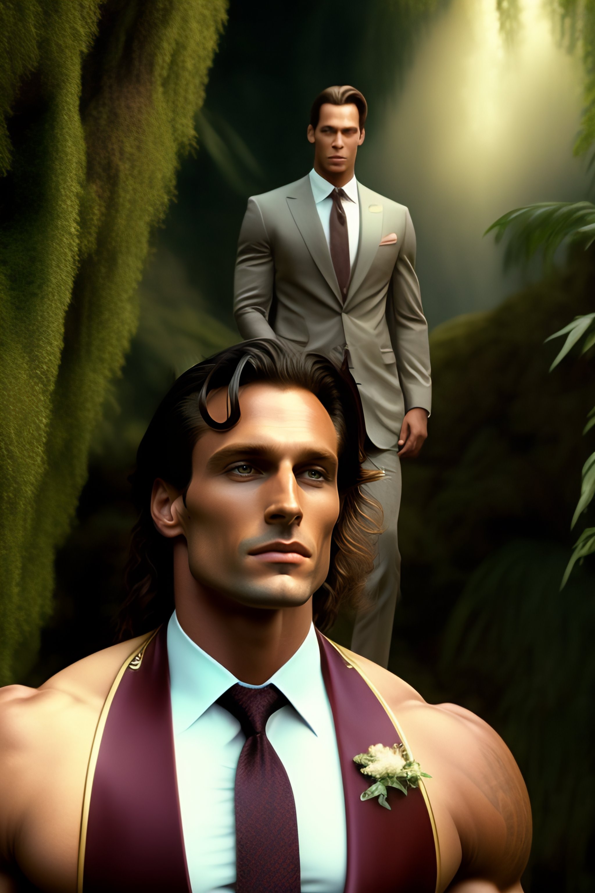 Lexica - Tarzan wearing suit