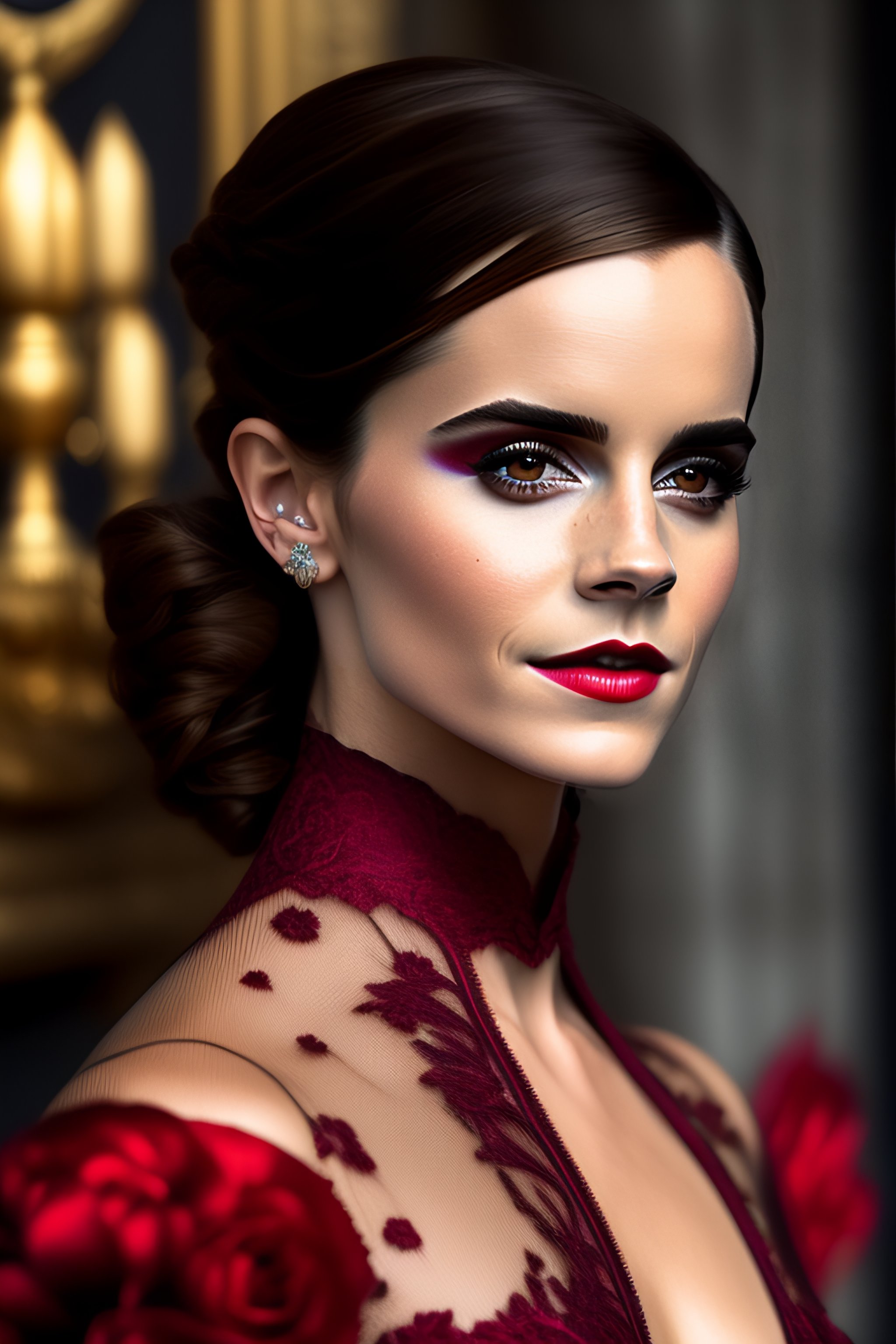 Lexica - An incredibly beautiful gothic Emma Watson in the palace ...