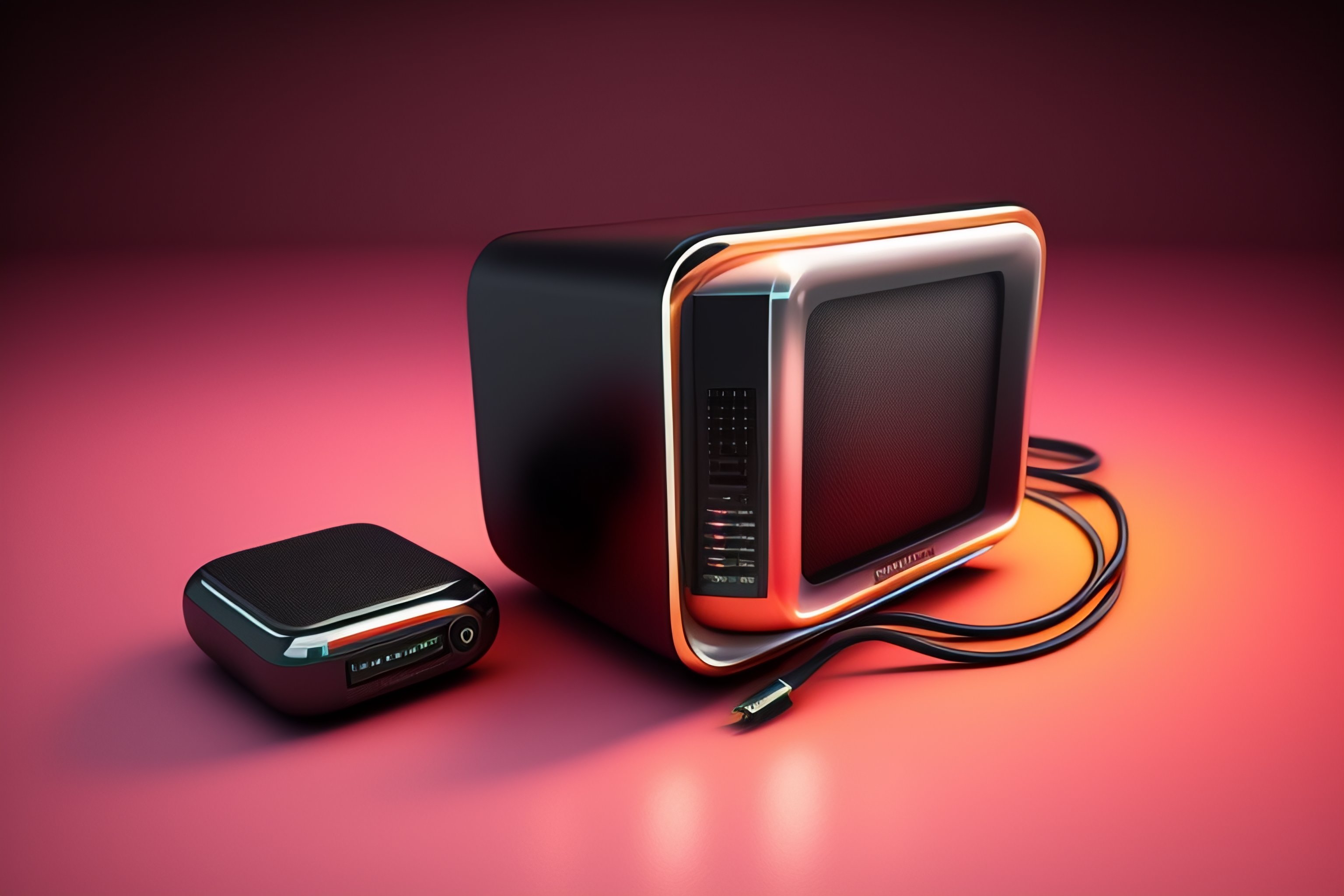 Lexica - 3d pixel retro tiny cute electronics render of an imac screen ...