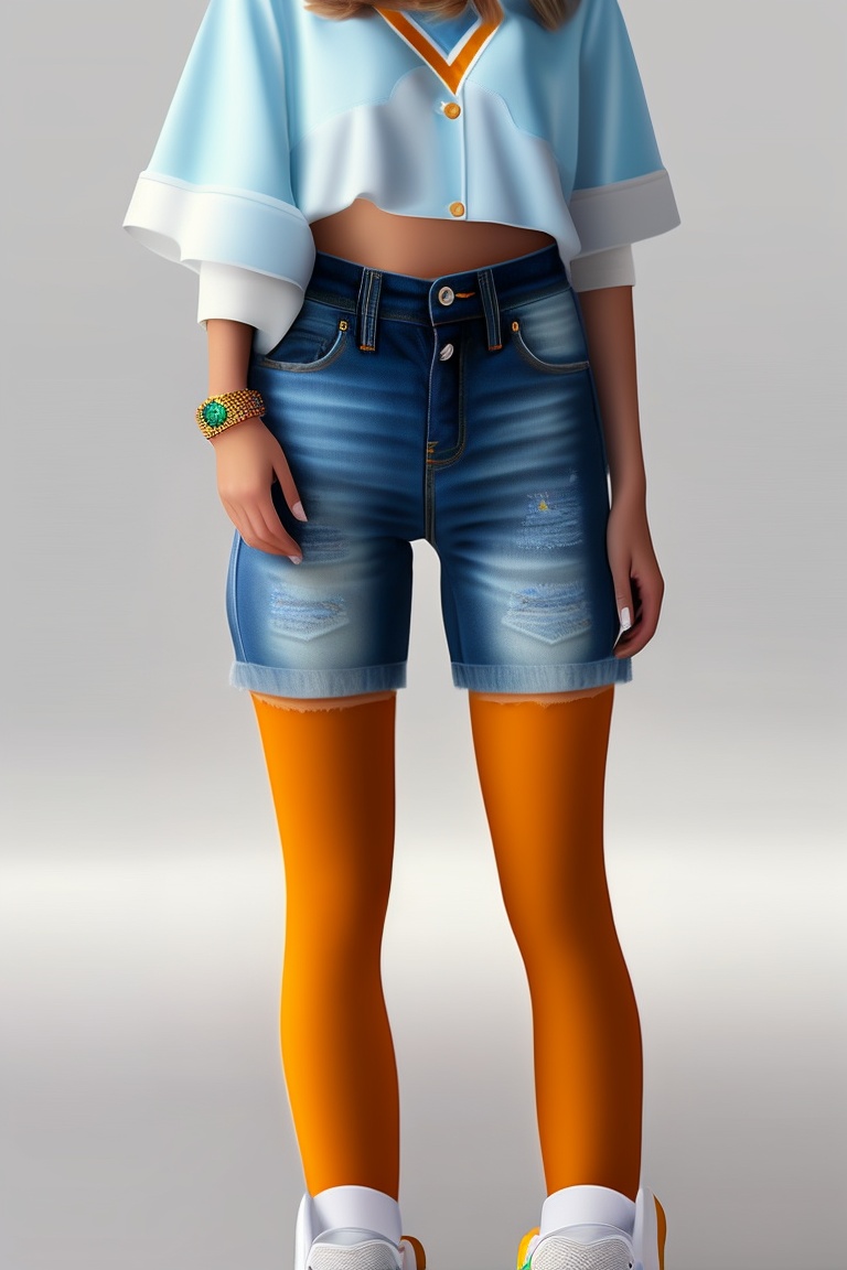 Lexica - Jeans shorts, girl