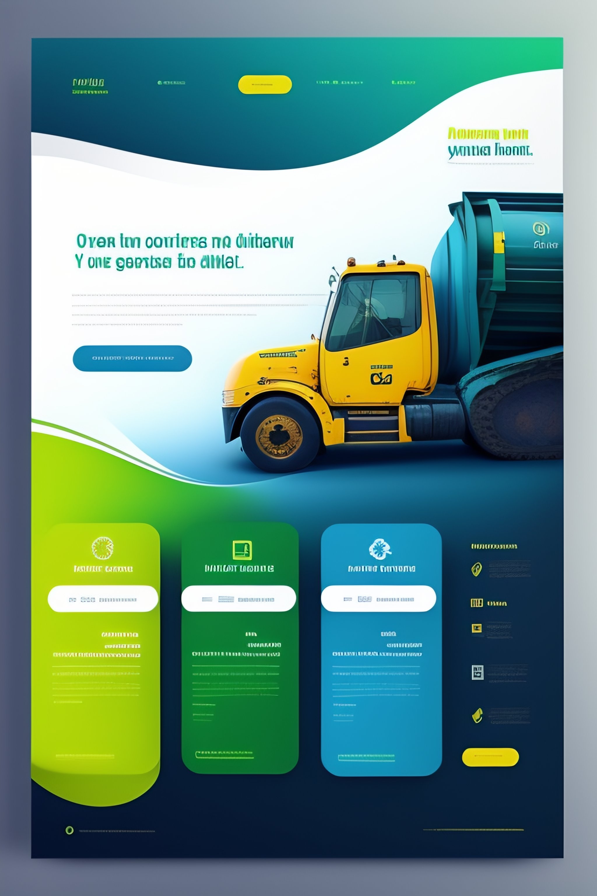Lexica - Recycling garbage landing page template, Awareness poster ...
