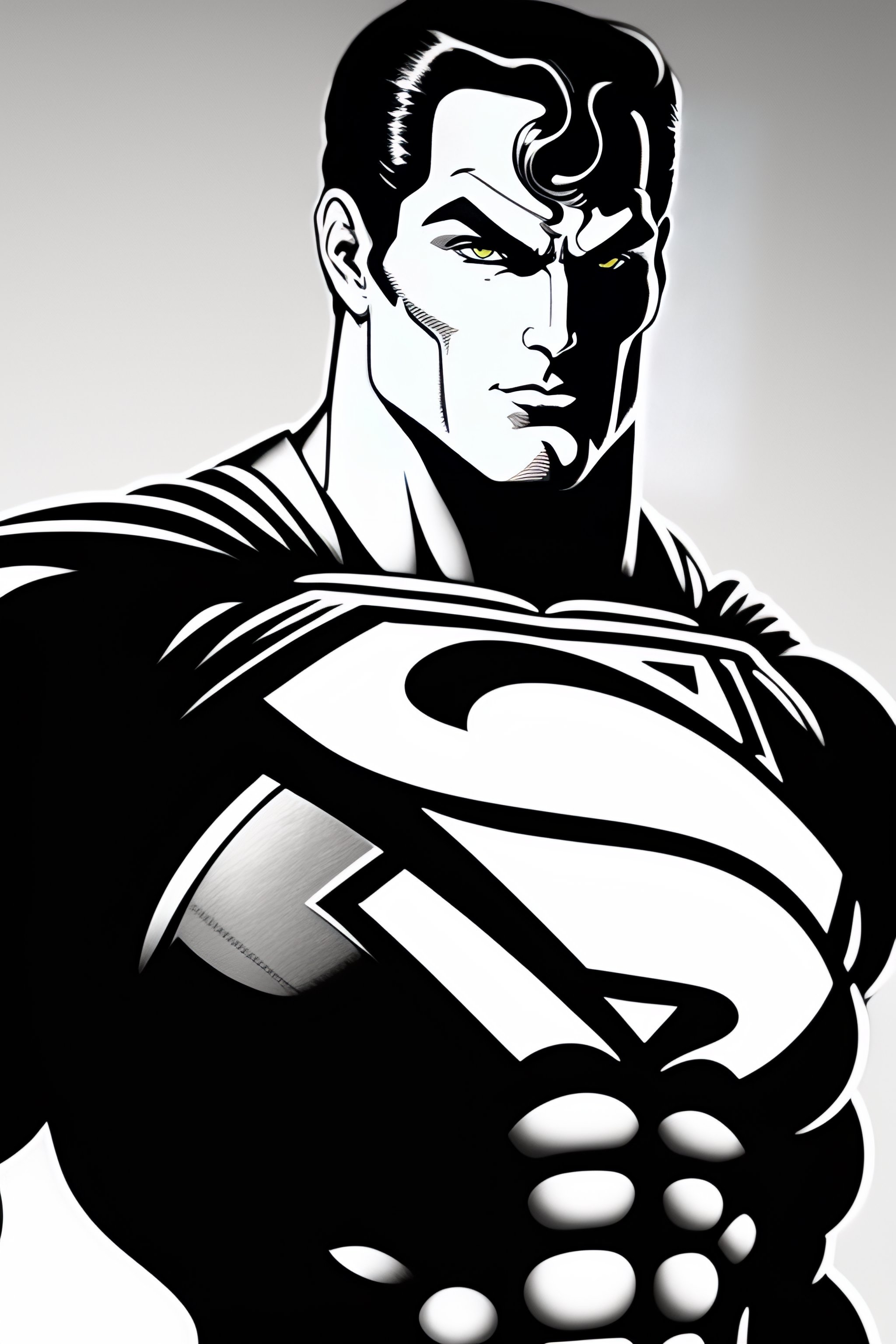Superman Logo Outline Drawing