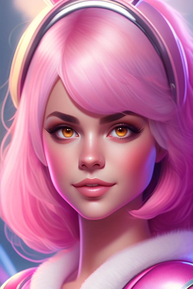 Lexica - Selena gomez as gwenpool, cute fine face, rounded eyes, bob ...