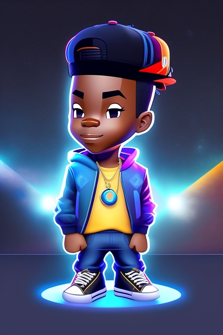 Lexica - Step into the animated world of a cool and talented young boy ...