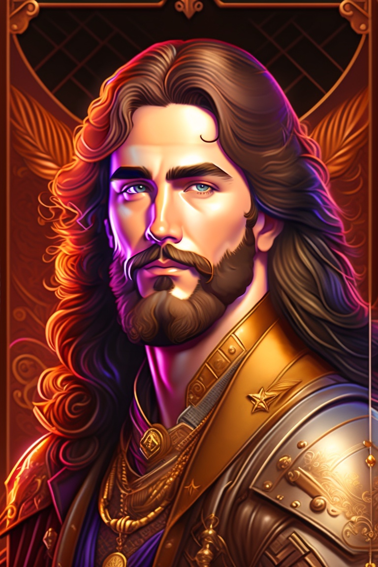 Lexica - Vector art, Steampunk Portrait of JESUS CHRIST, detailed ...